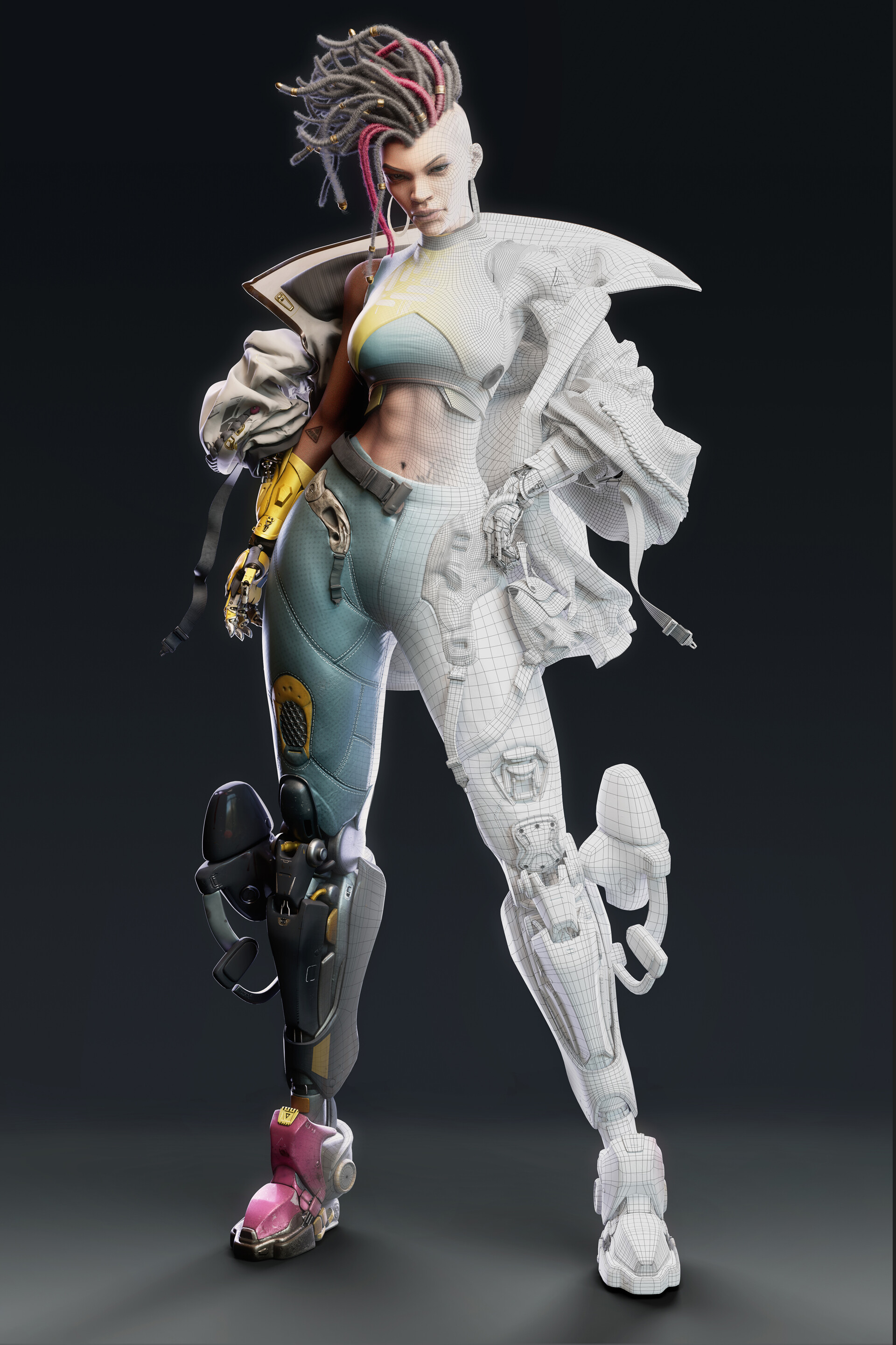 巧课力 CGmomo - 【学员作品】余晨浩--《黑皮辣妹》