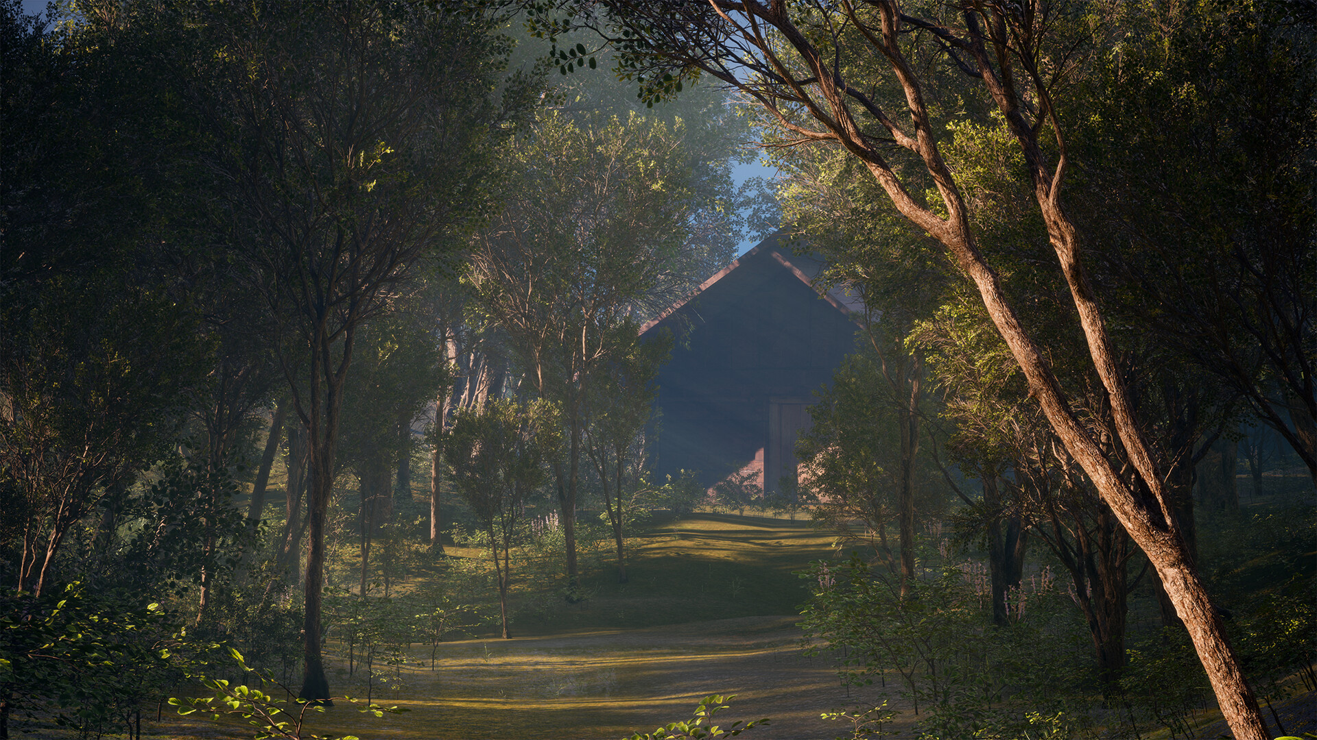 ArtStation - secluded cabin in the woods