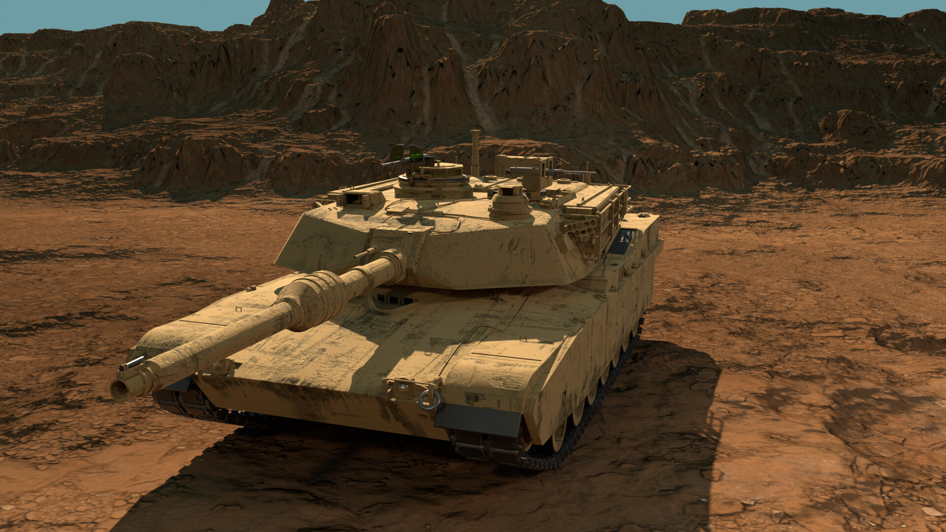 ArtStation - Tank Abrams m1a1