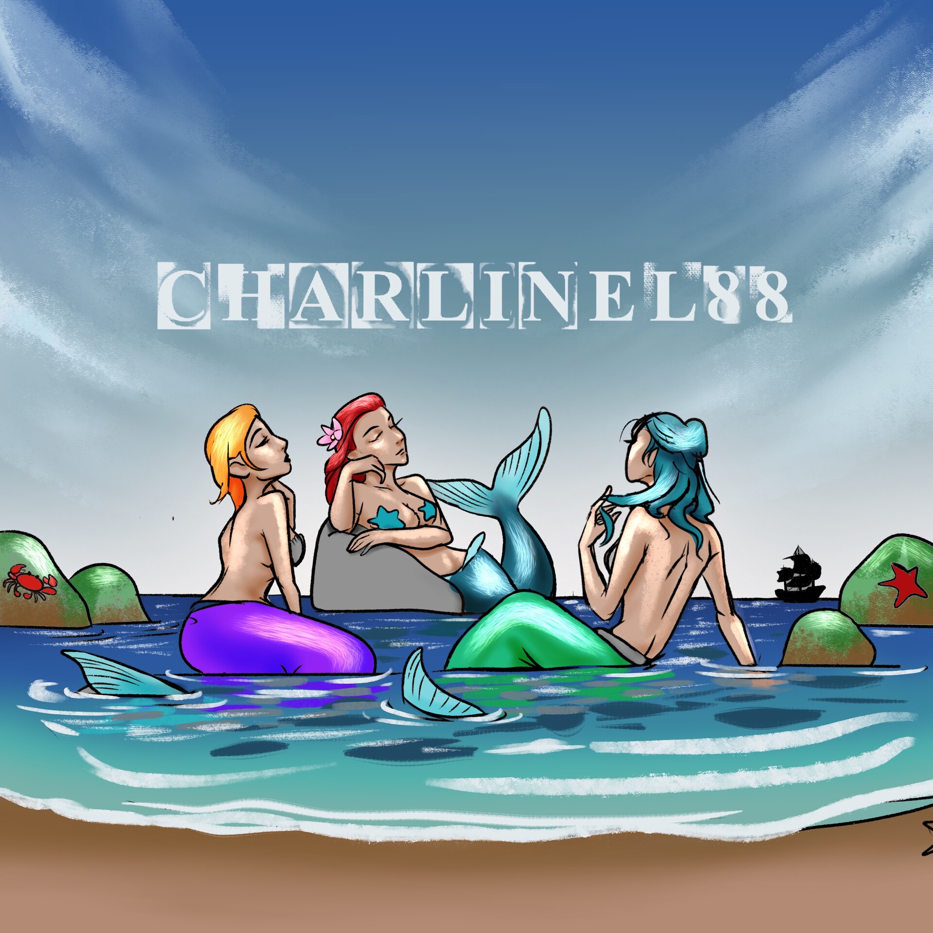 ArtStation - Mermaids in the shallows