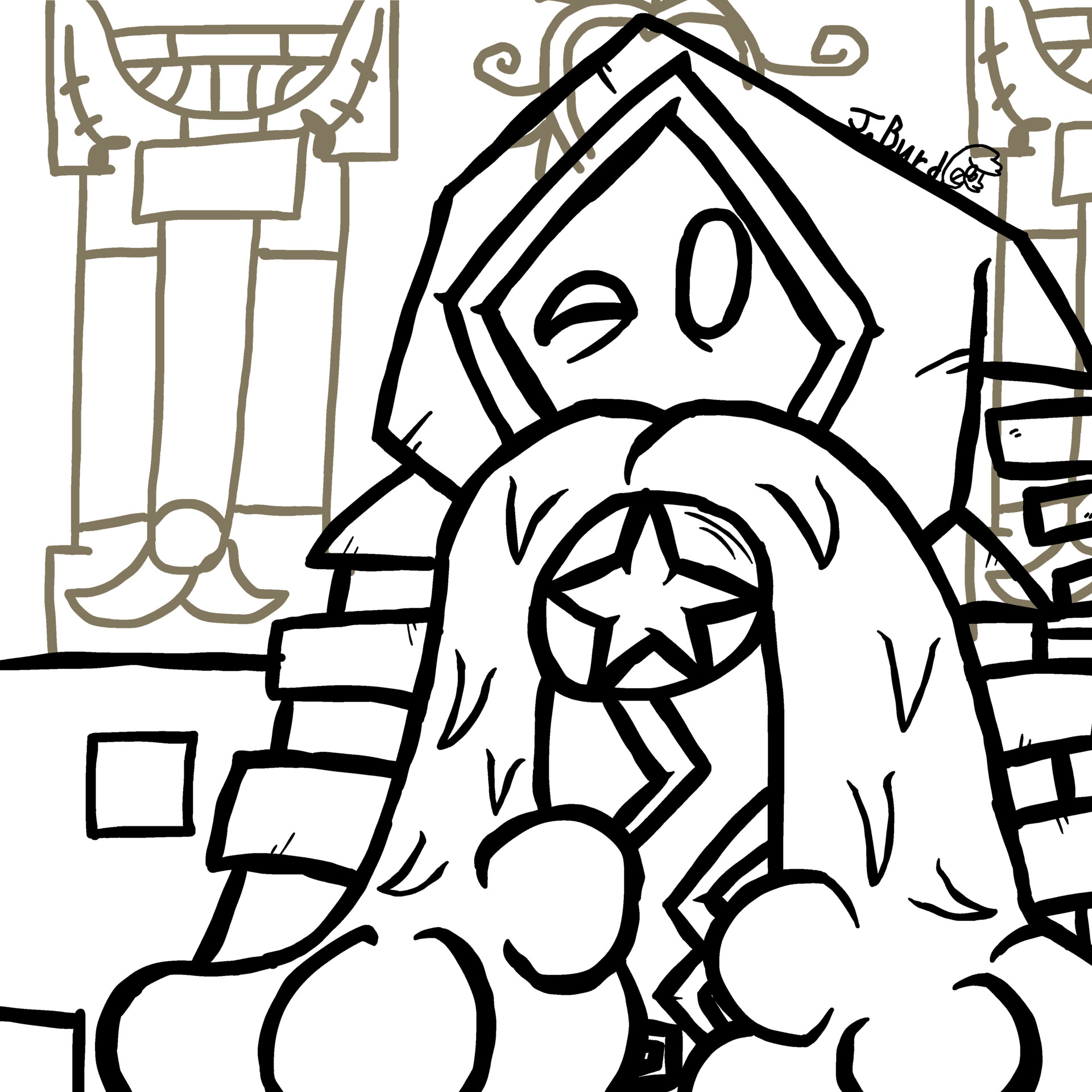 merlon coloring pages