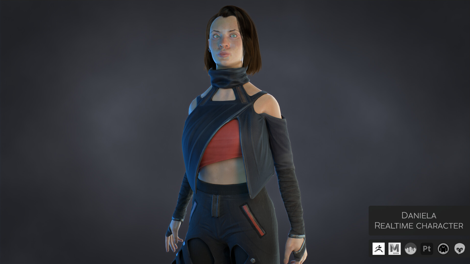 ArtStation - Daniela Melchior – Detroit: Become Human style – Real-time character