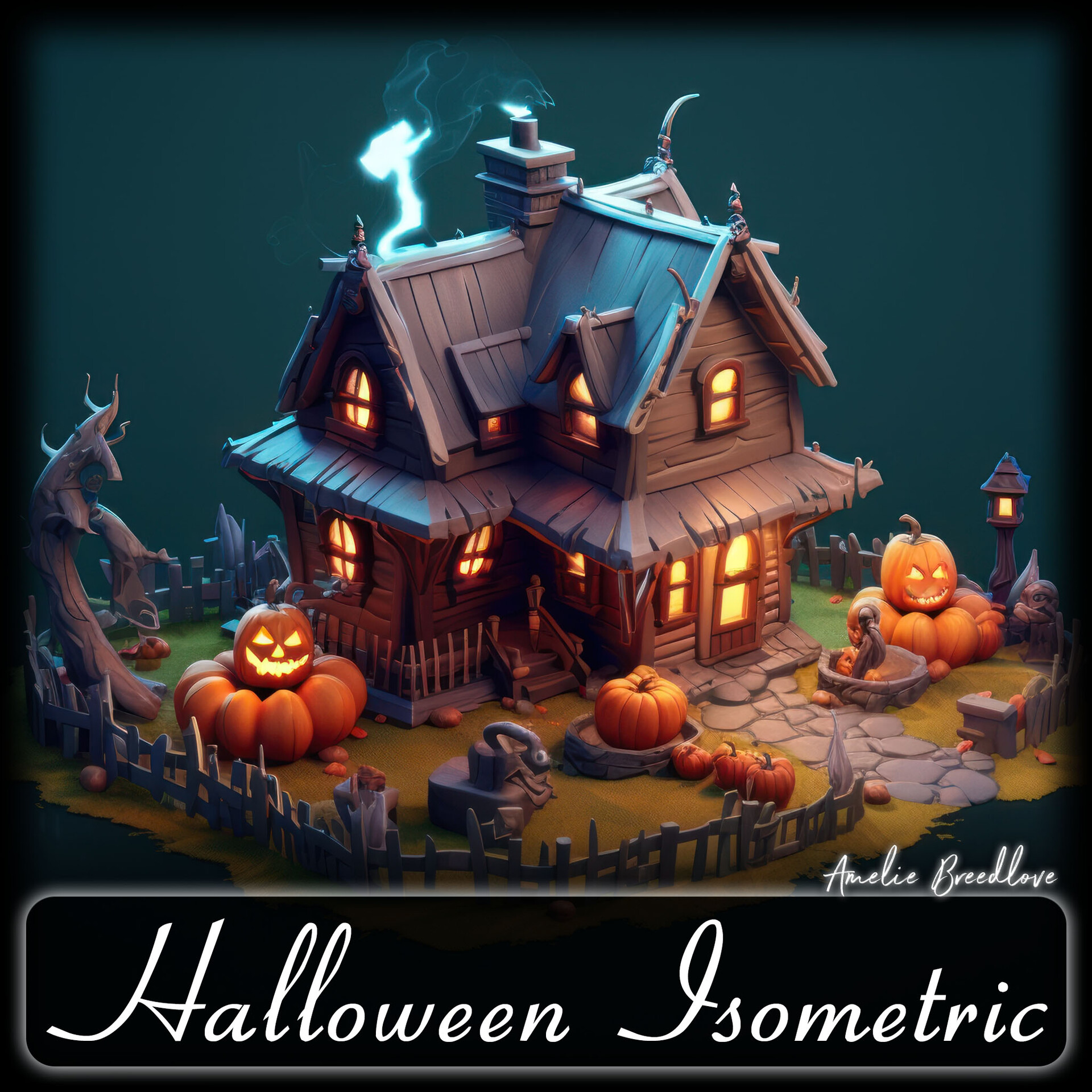 ArtStation - 1200 Halloween Isometric Concept Reference Pack | 4K | v.1