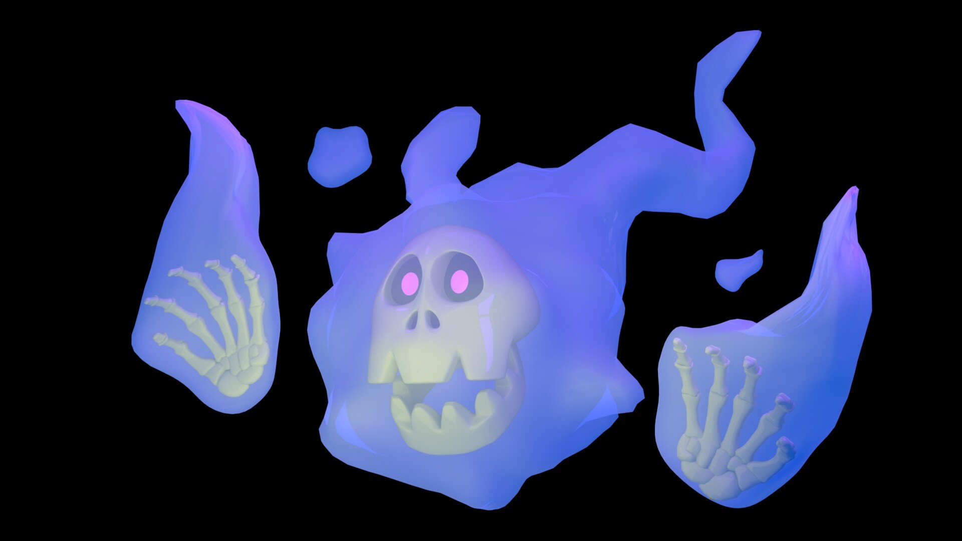 ArtStation - flaming skull enemy