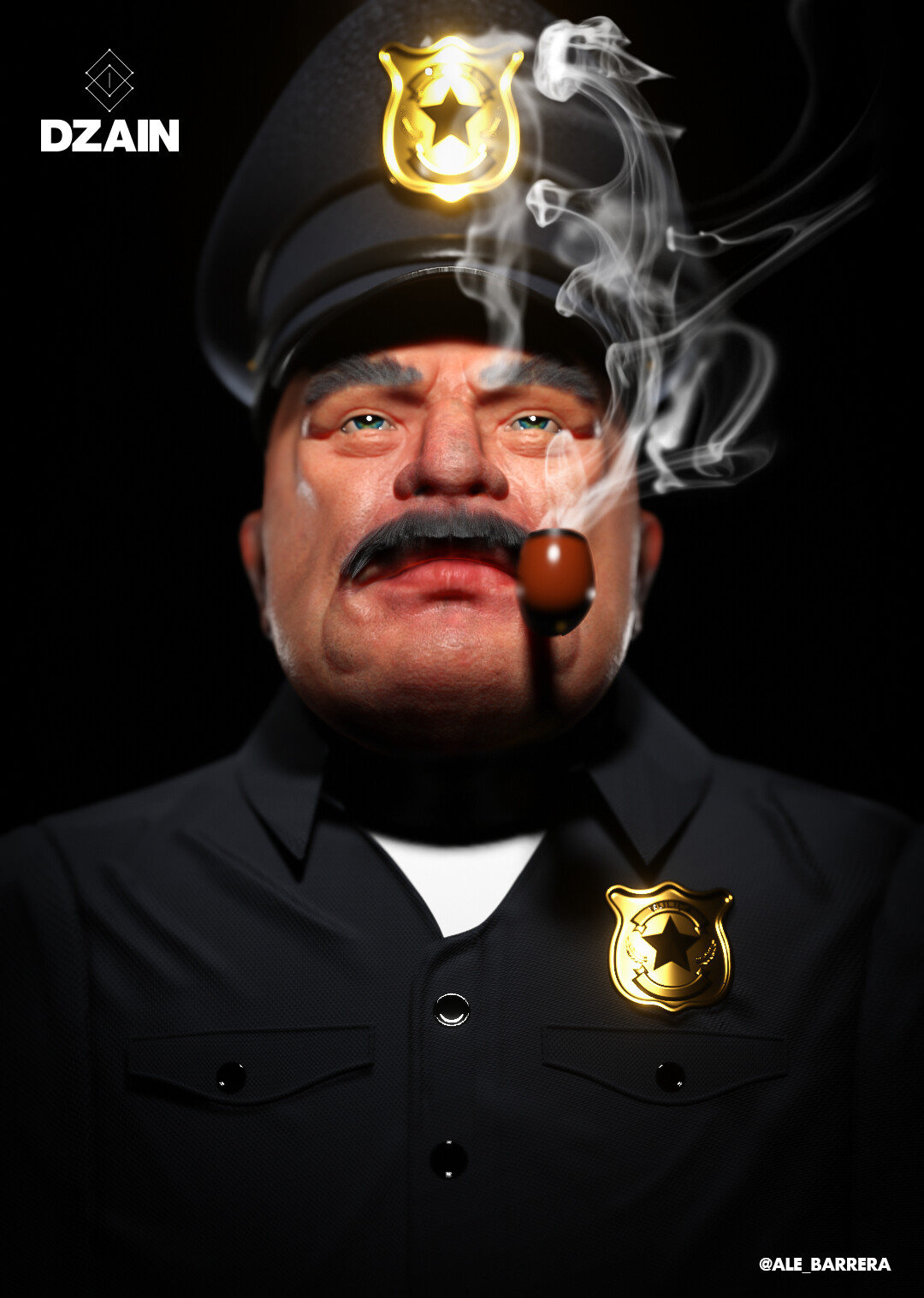 ArtStation - POLICE PORTRAIT