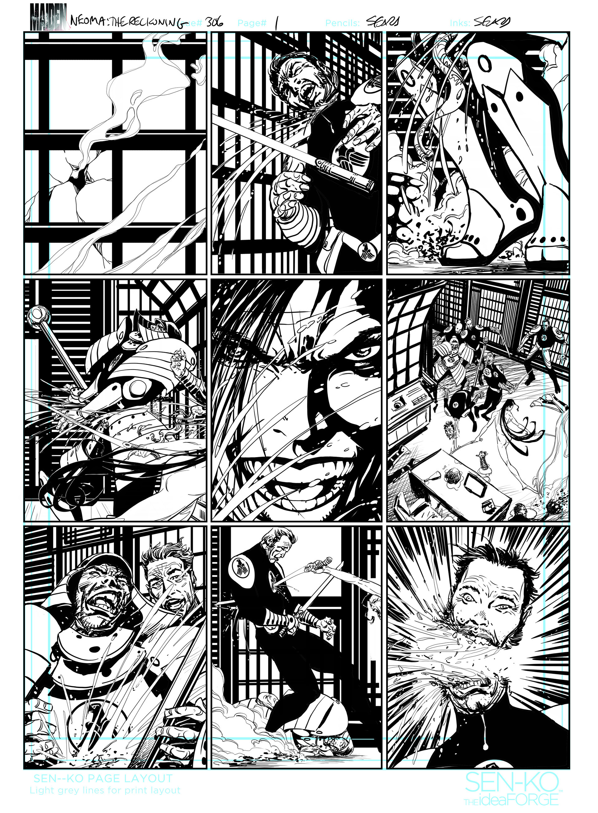 ArtStation - Maiden: The Bride: Chapter 5 - pgs 1-5 Narrative Art Sequence