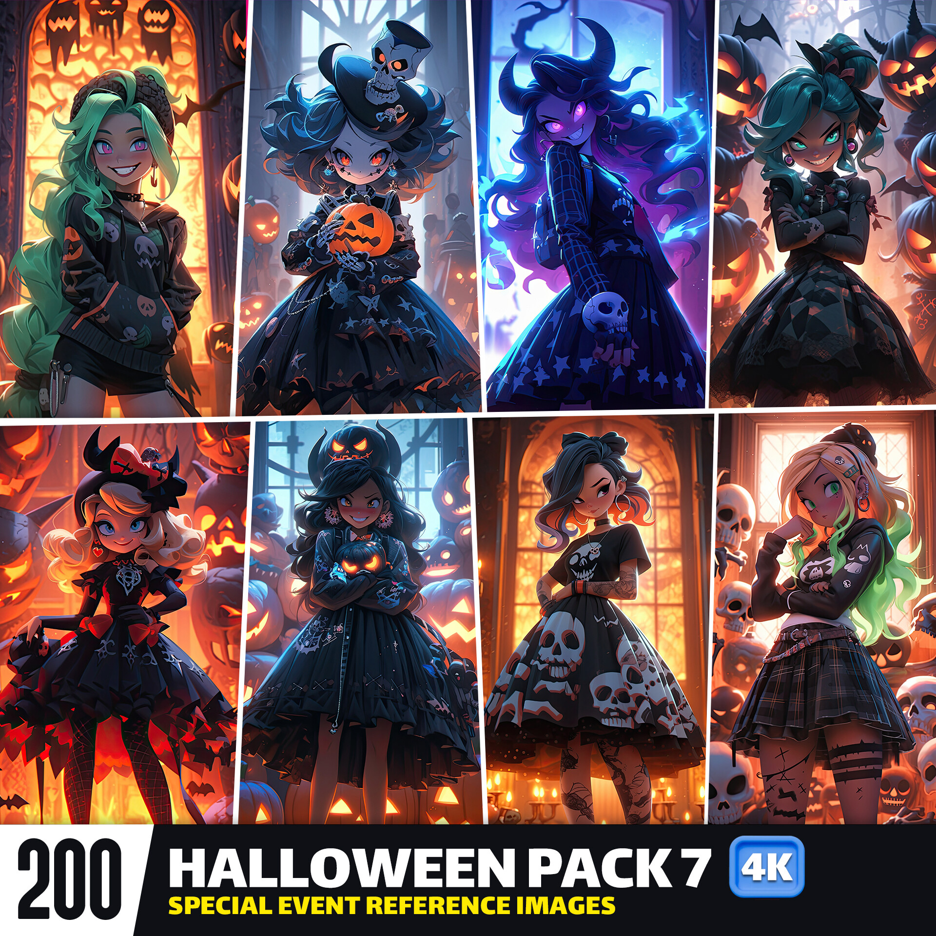 ArtStation - Halloween Pack VOL.07 | Special Event Pack | 4K Reference ...