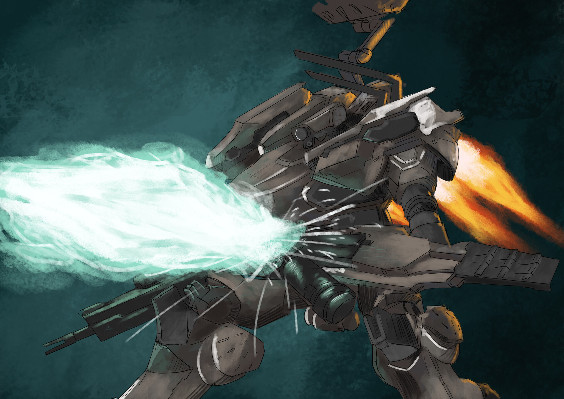 ArtStation - Armored Core 6 Paint training