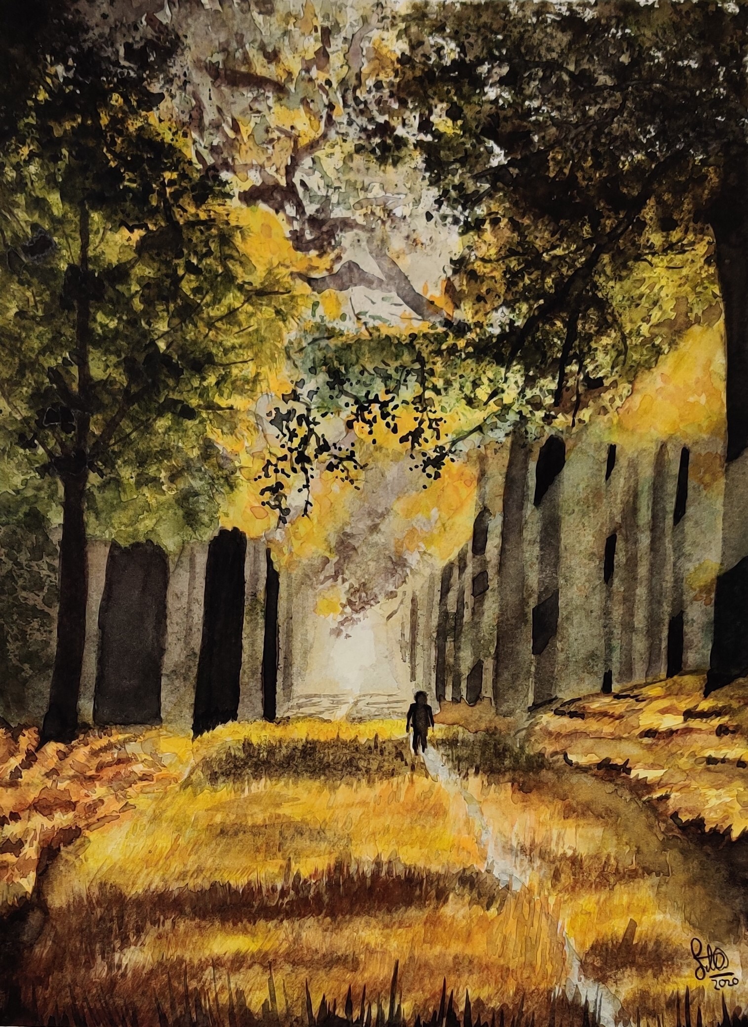 ArtStation - Autumn walk