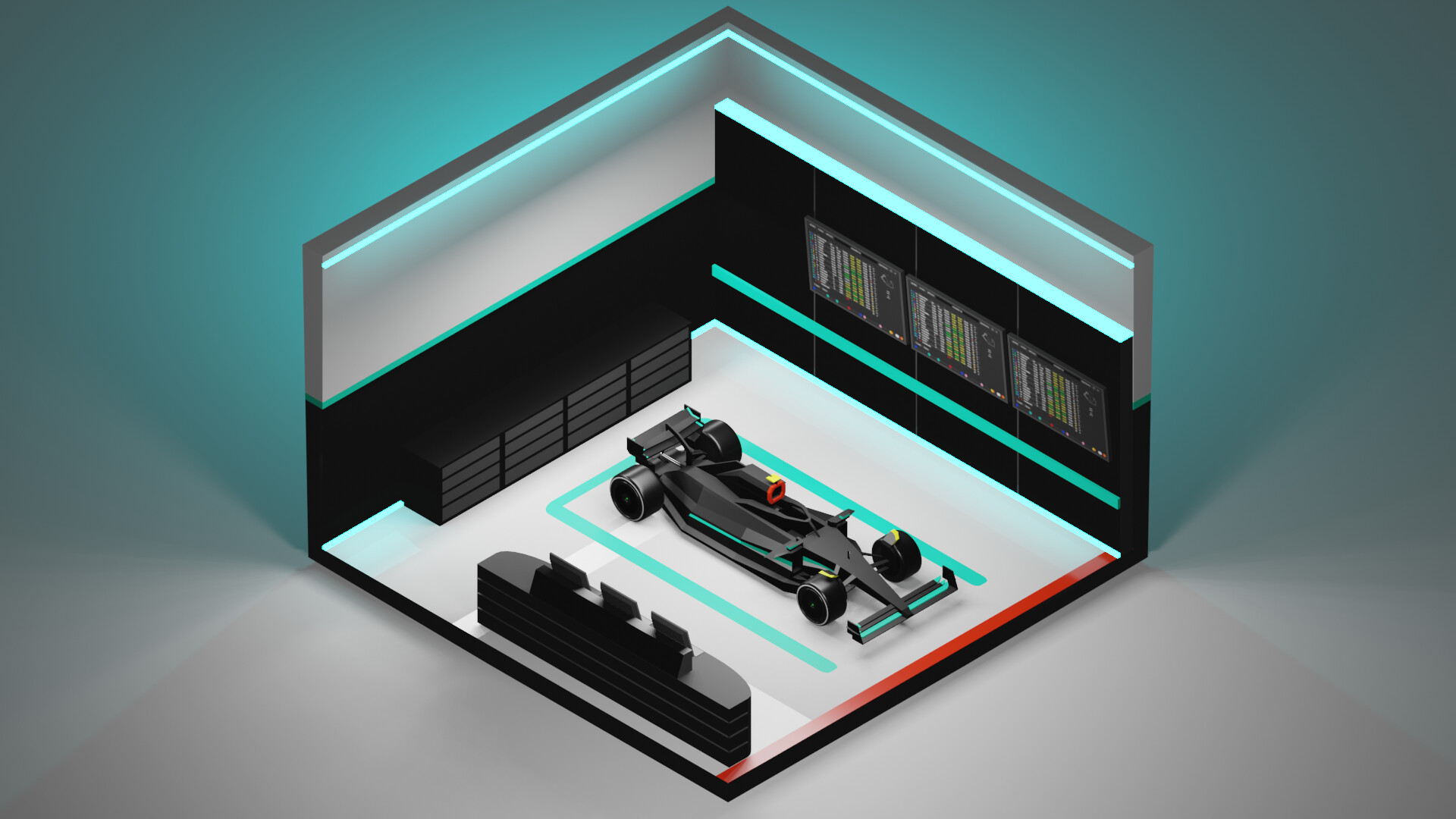 ArtStation - F1 Garage