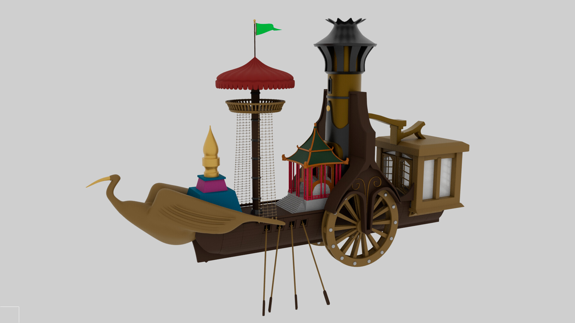 ArtStation - Willy Wonka's Chocolate River Boat Concept