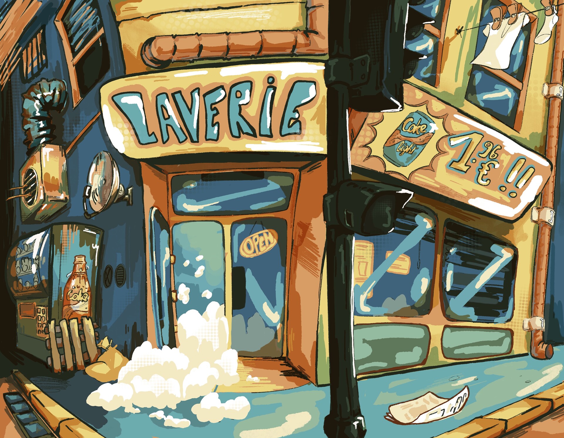 ArtStation - Laudromat bubbling 🛁