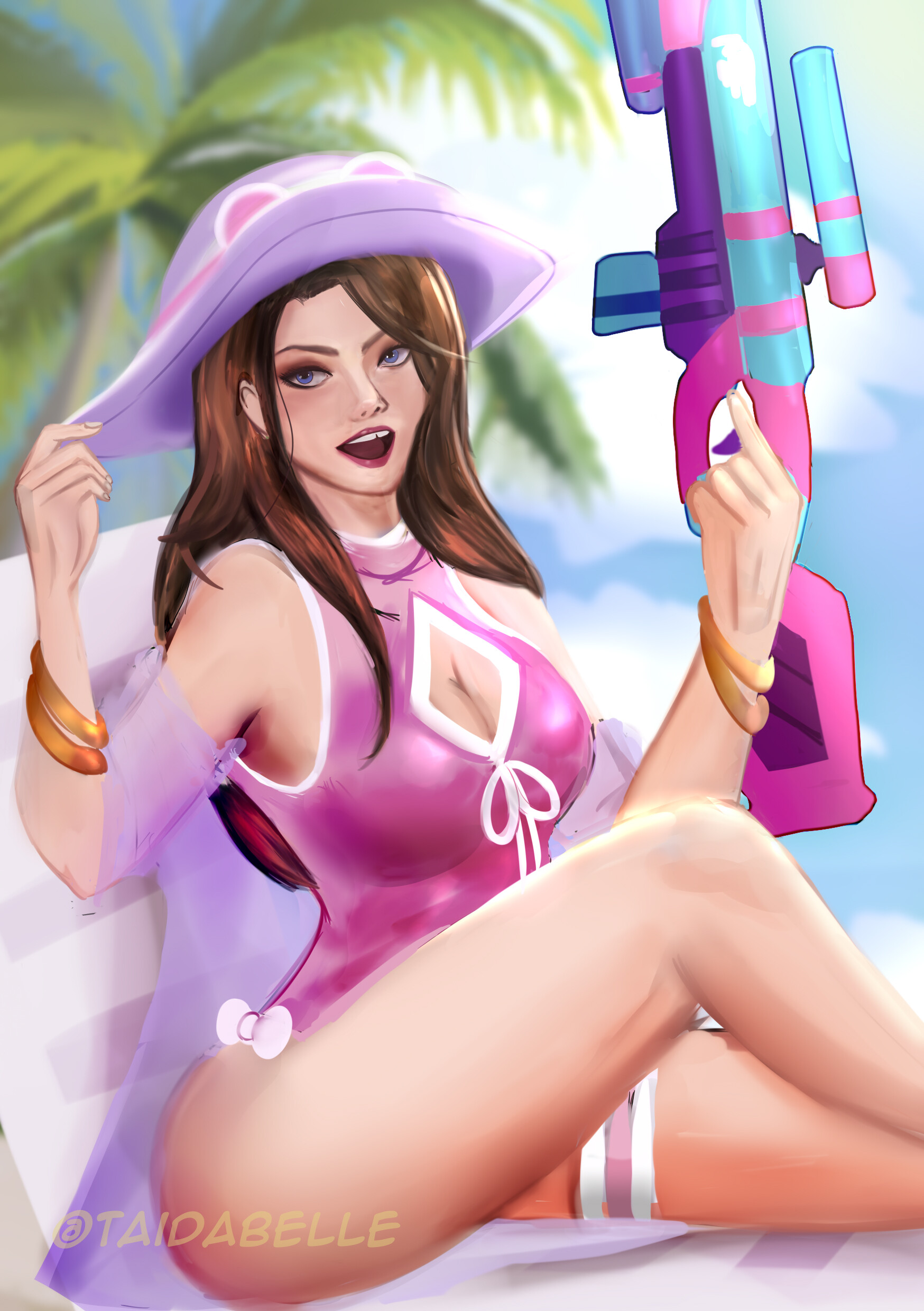 ArtStation - Caitlyn Pool Party