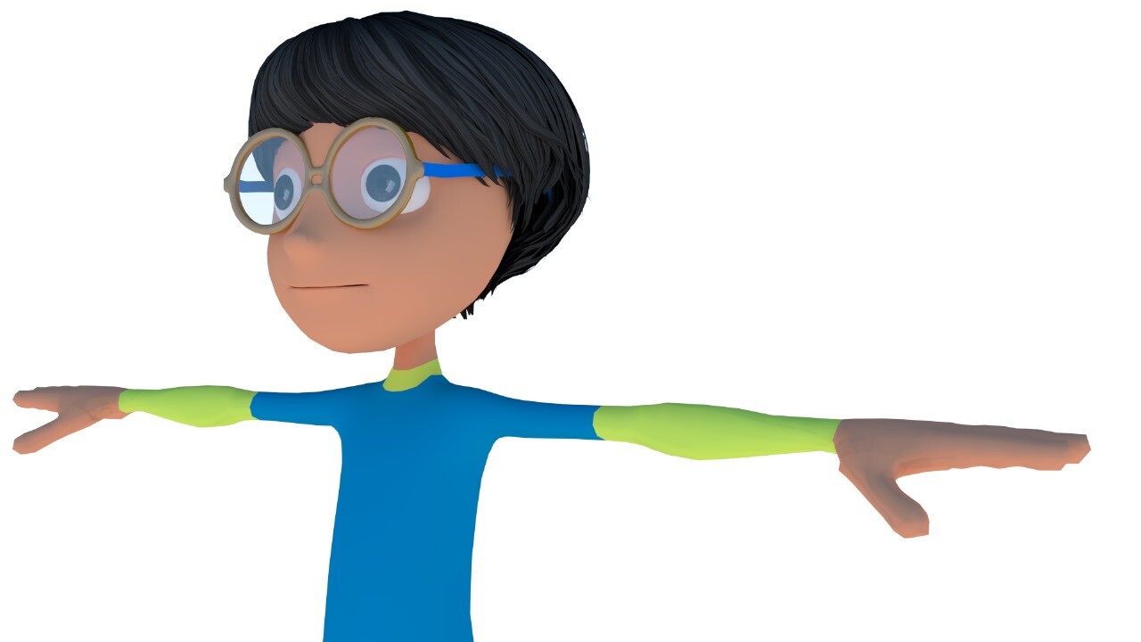 Taposh Kumer Saha - Character- "Turjoy" for My Bengali Animation