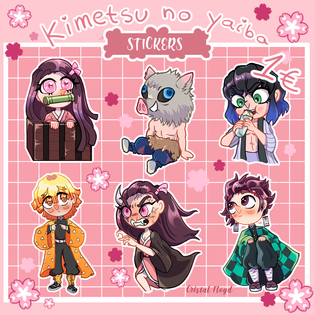 ArtStation - Kimetsu no yaiba stickers 1/3