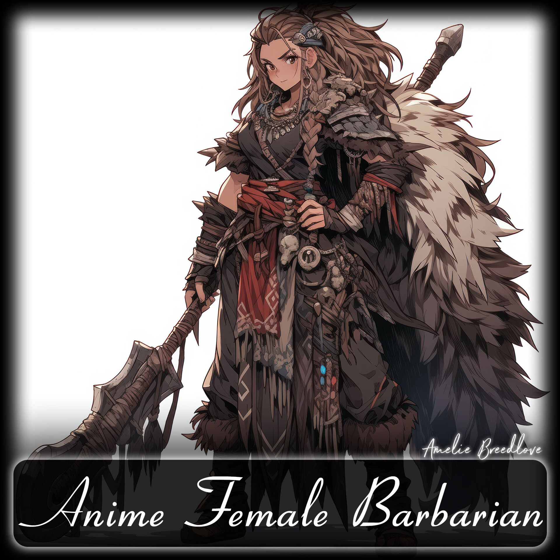 ArtStation - 200 Anime Female Barbarian (Full Body) Reference Pack | 4K ...