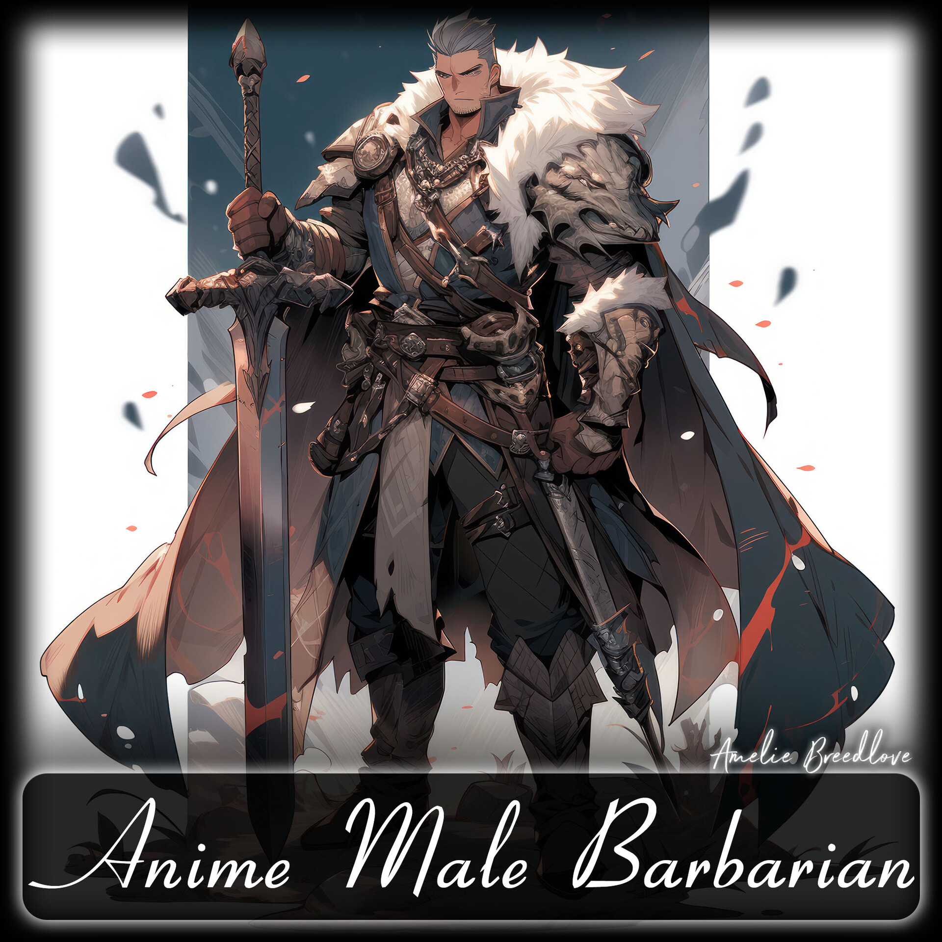 ArtStation - 200 Anime Male Barbarian (Full Body) Reference Pack | 4K ...
