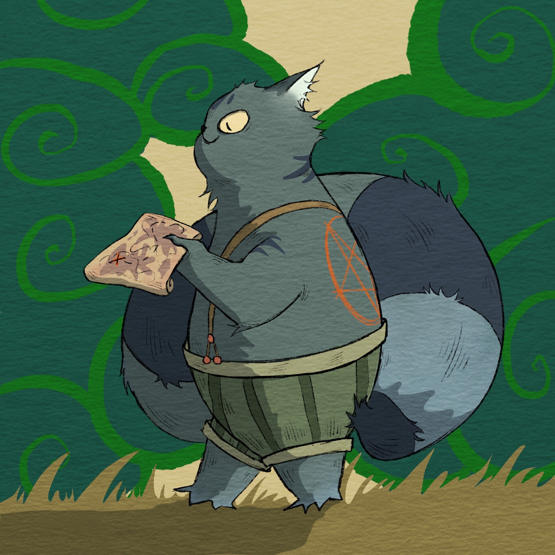 ArtStation - Wanderer cat