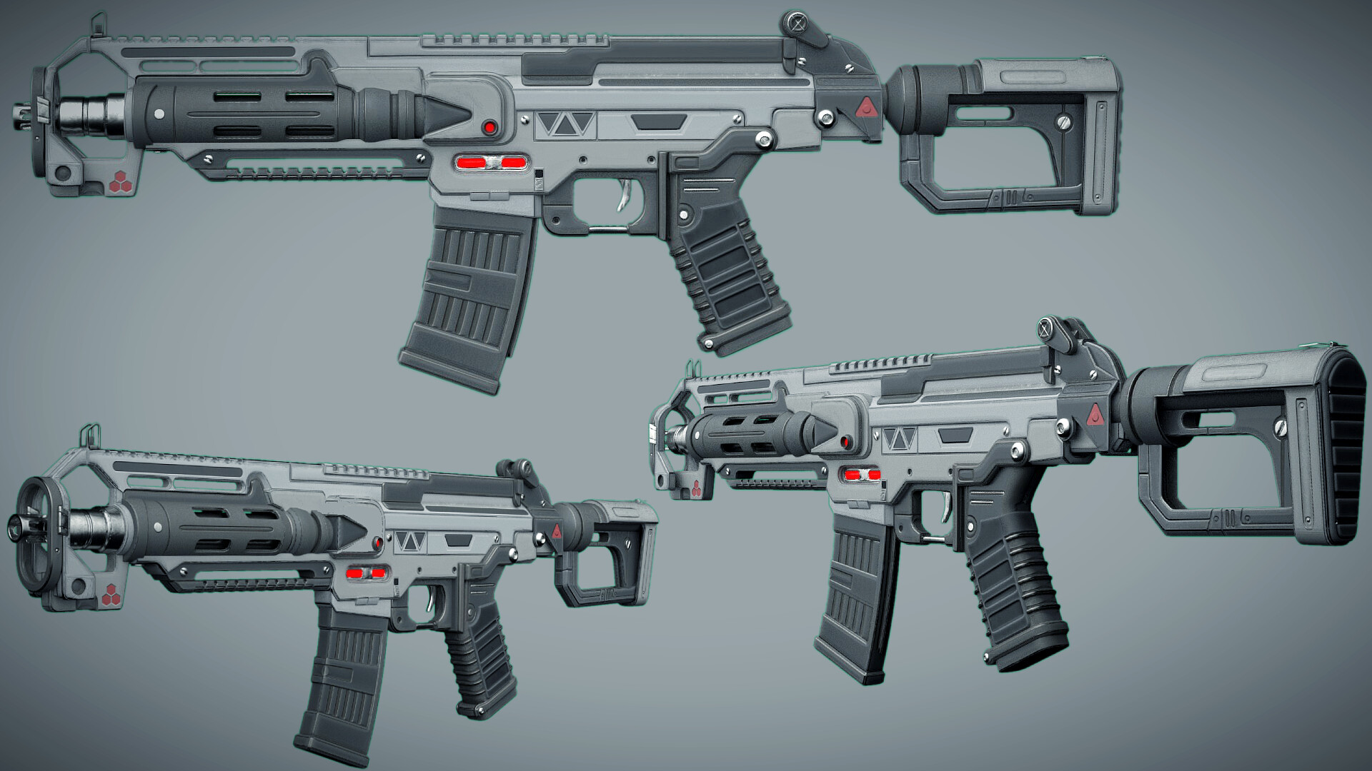 Ian MacMillan - Cyberpunk Style Assault Rifle