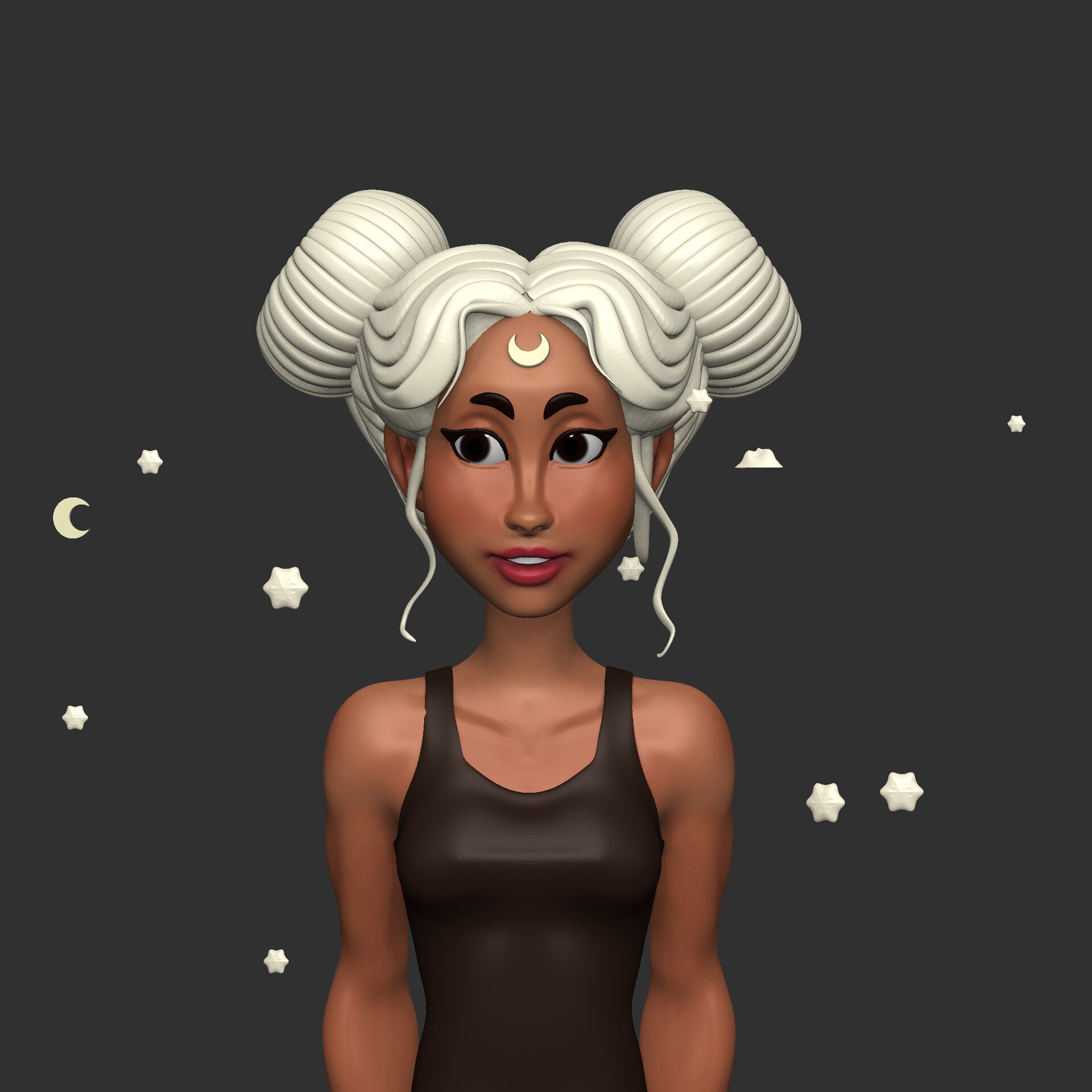 ArtStation - moon girl