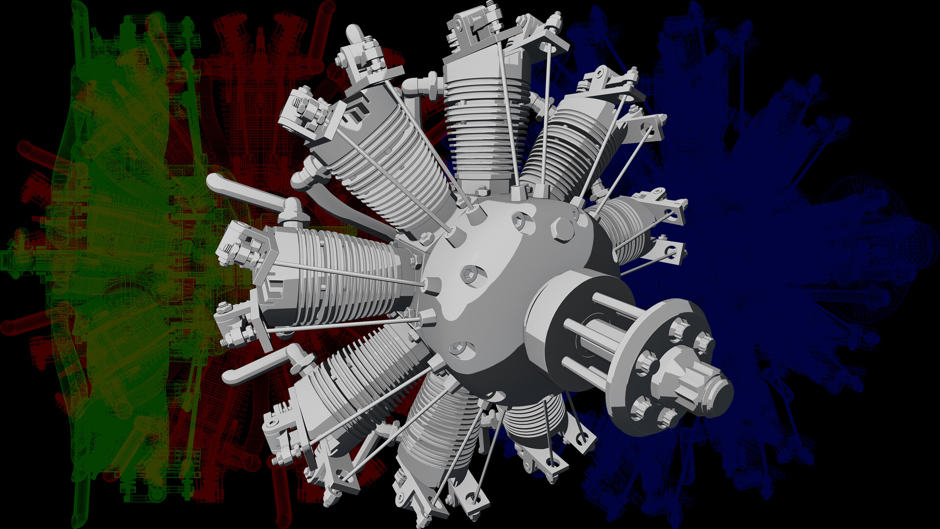 Shyam Deep Rudrala - 9 Cylinder Stern Motor