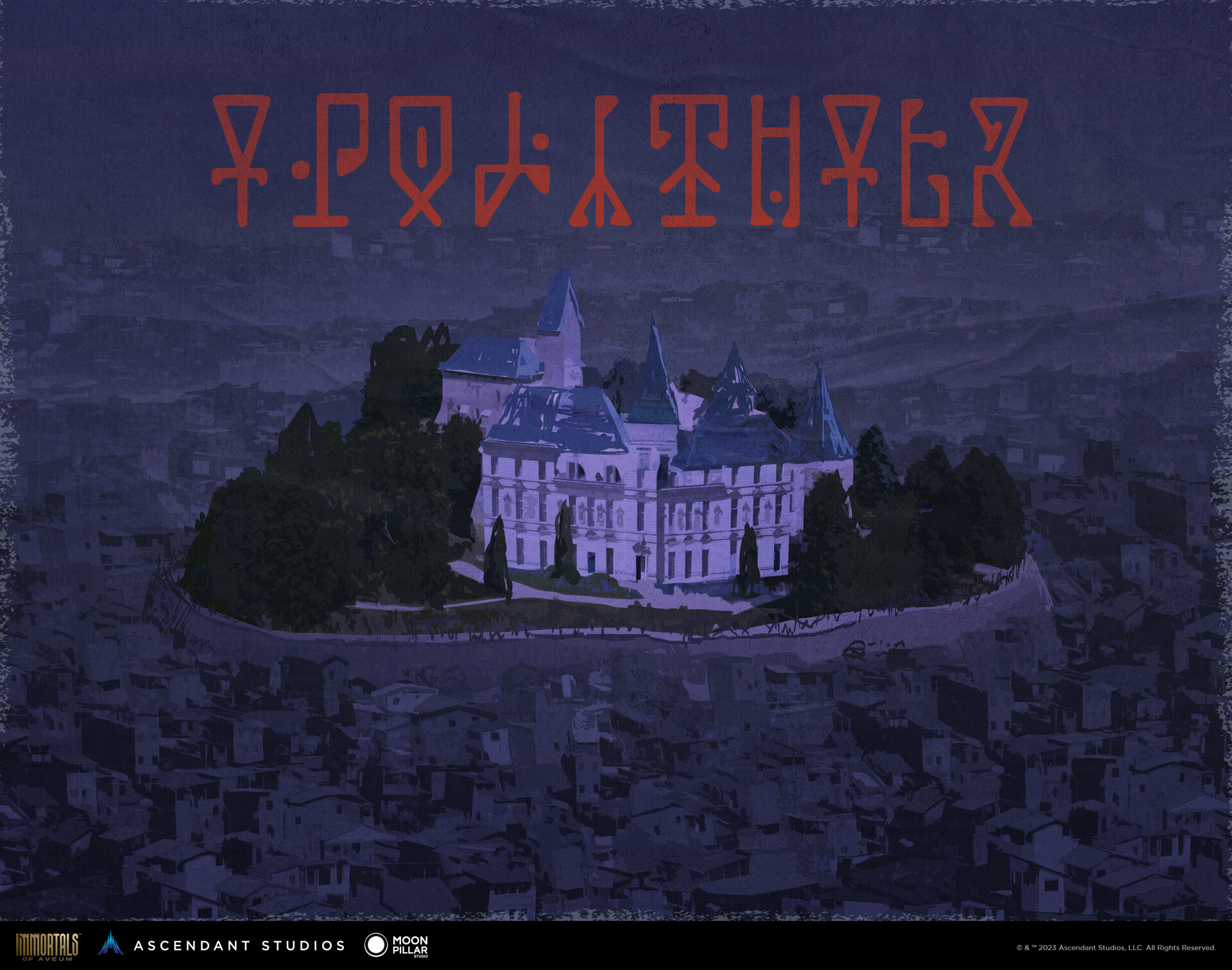 Moon Pillar Studio - Immortals of Aveum - Seren Signage and Posters