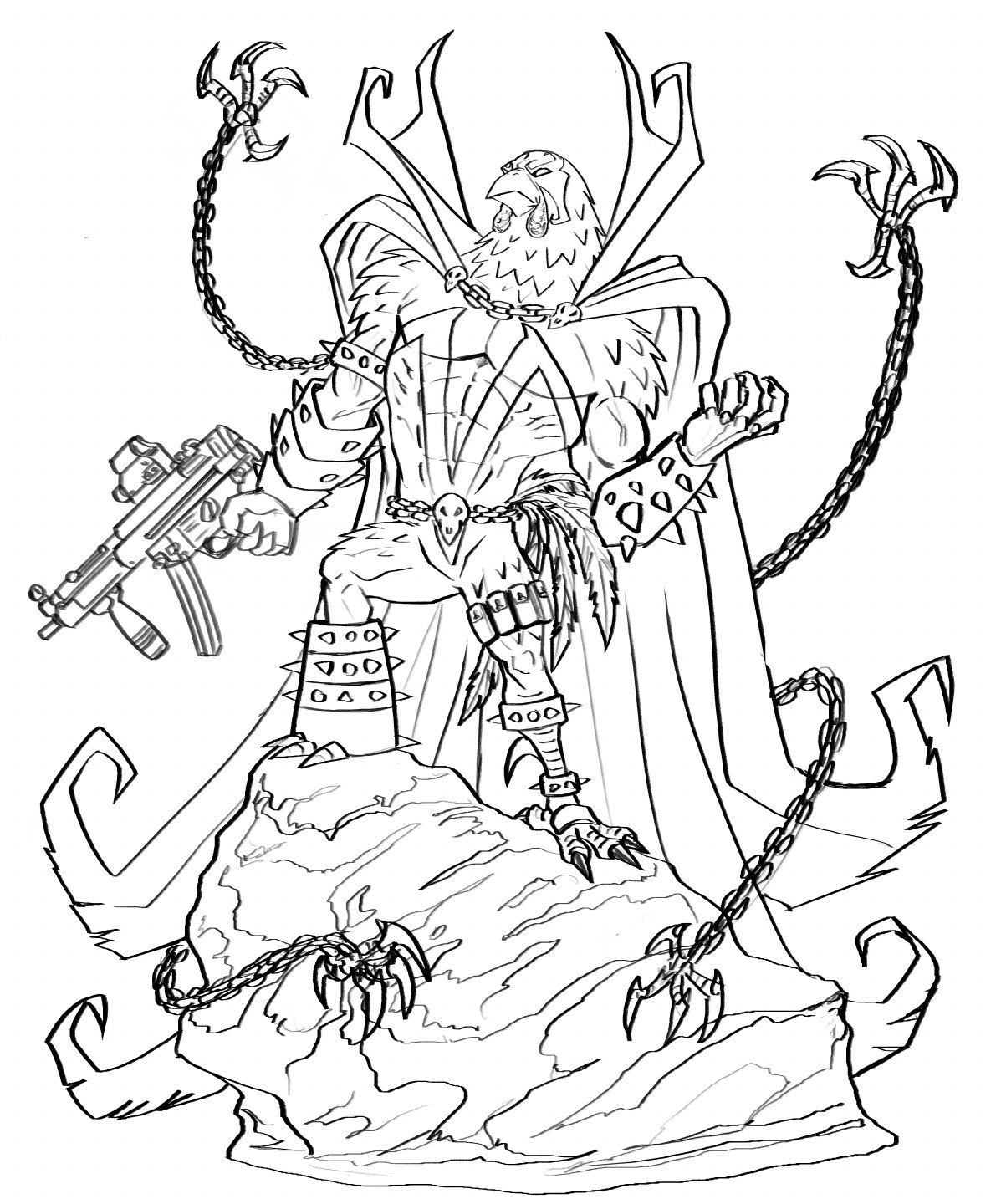 spawn coloring sheets