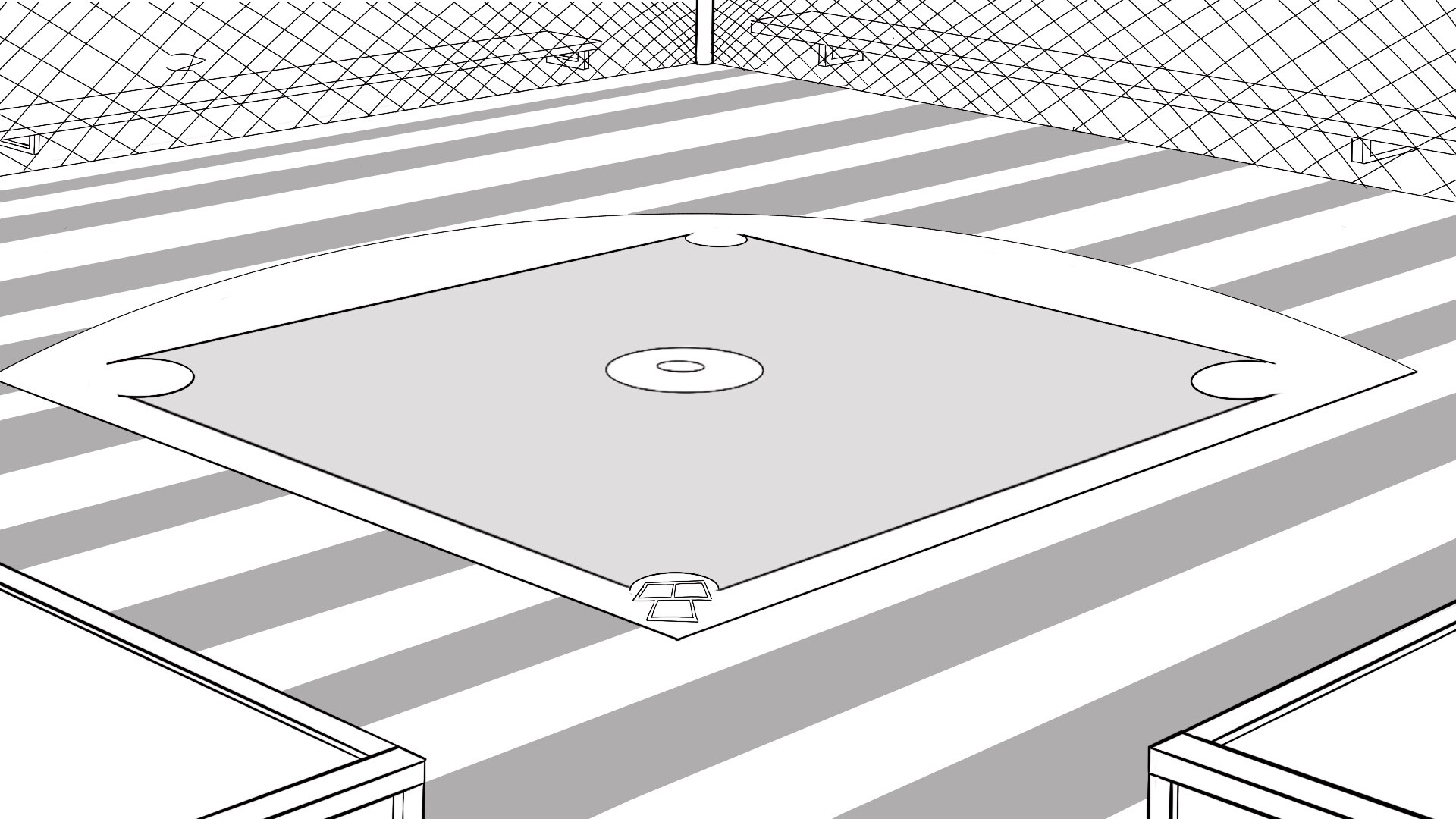 ArtStation - Baseball field Bg