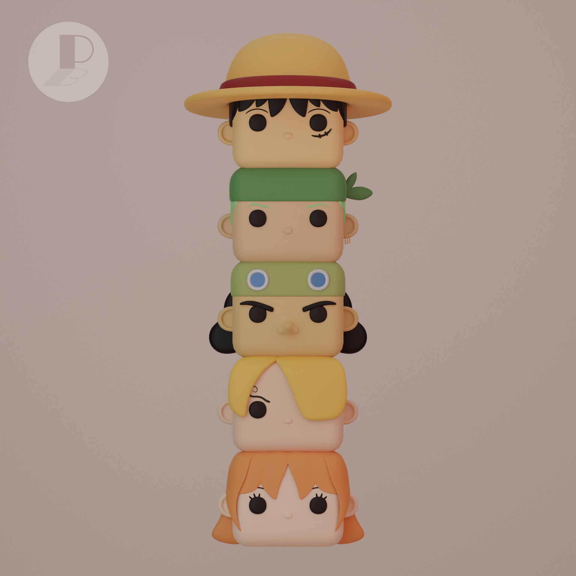 ArtStation - One Piece Totem