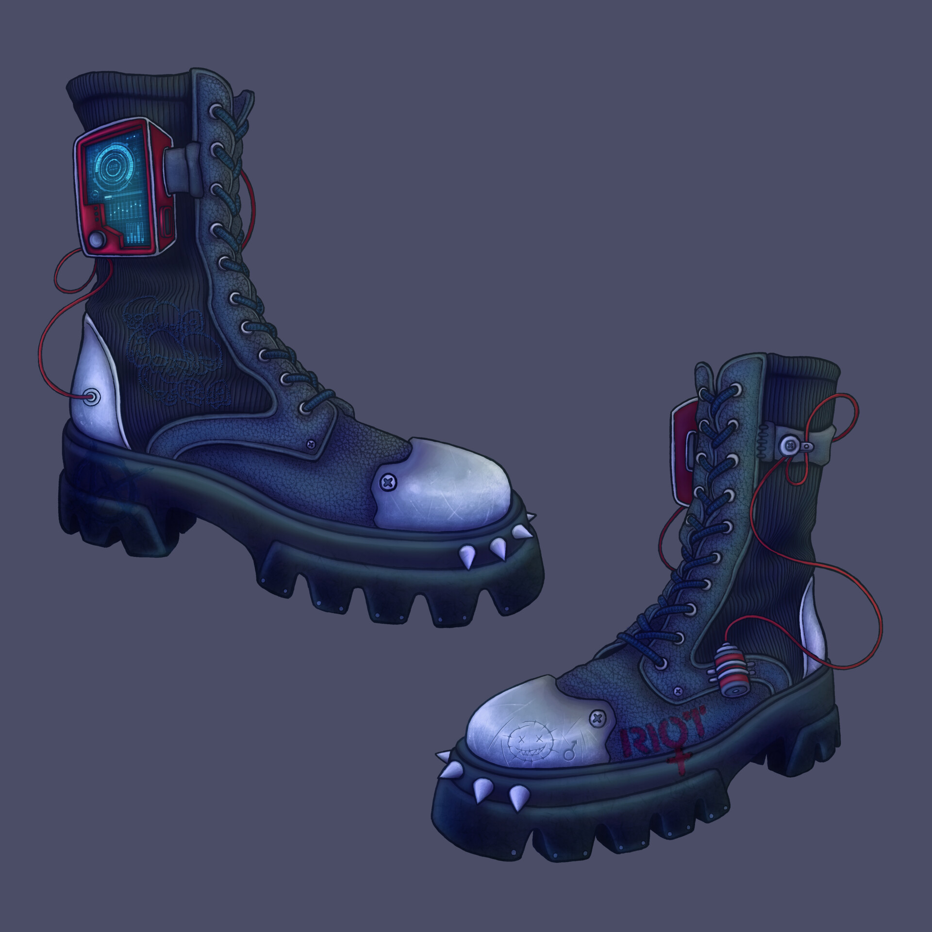 ArtStation - Cyberpunk Boots