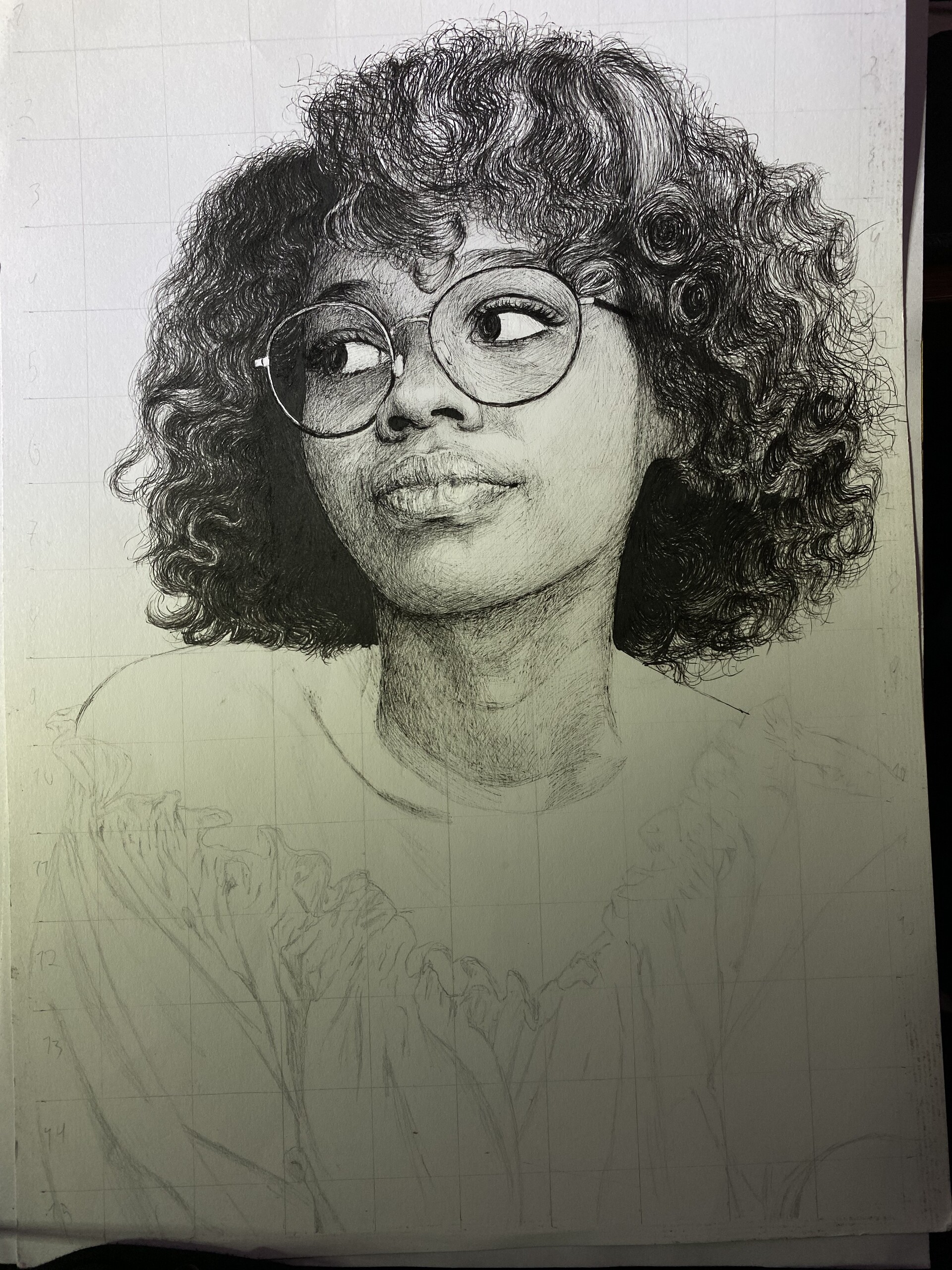 Moisés Júnior MJ - Pen portrait of a girl