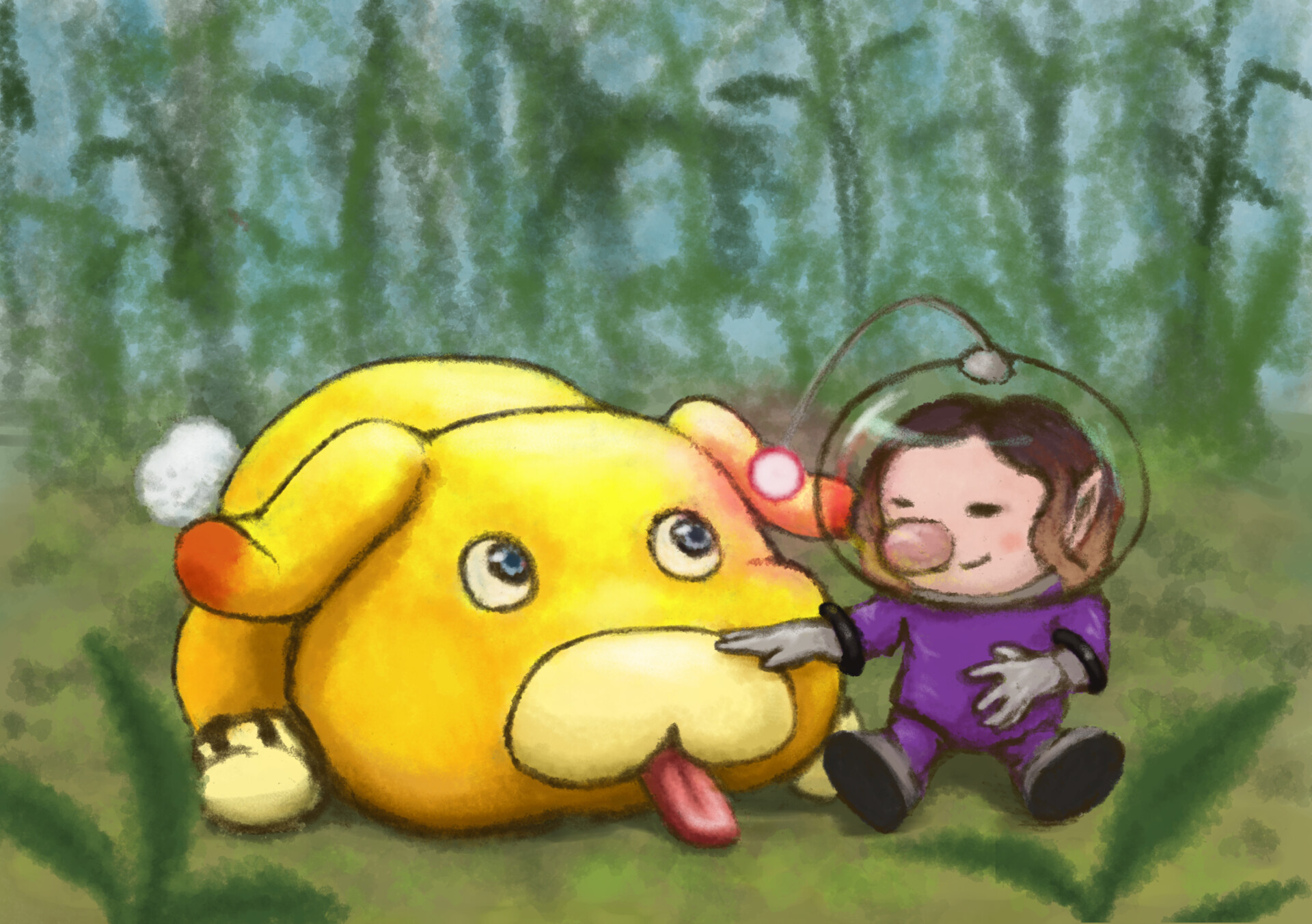 ArtStation - Personal Work - Pikmin Fanart