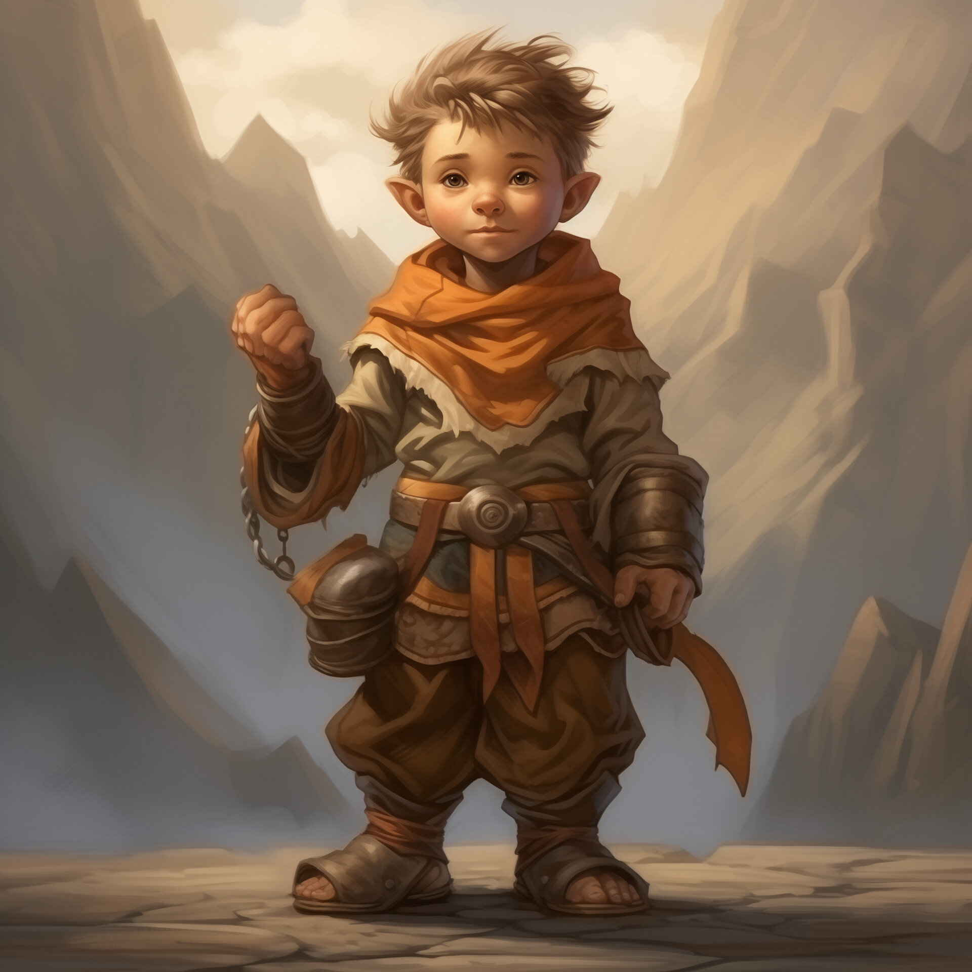 ArtStation - Warriors -Halfling Monk