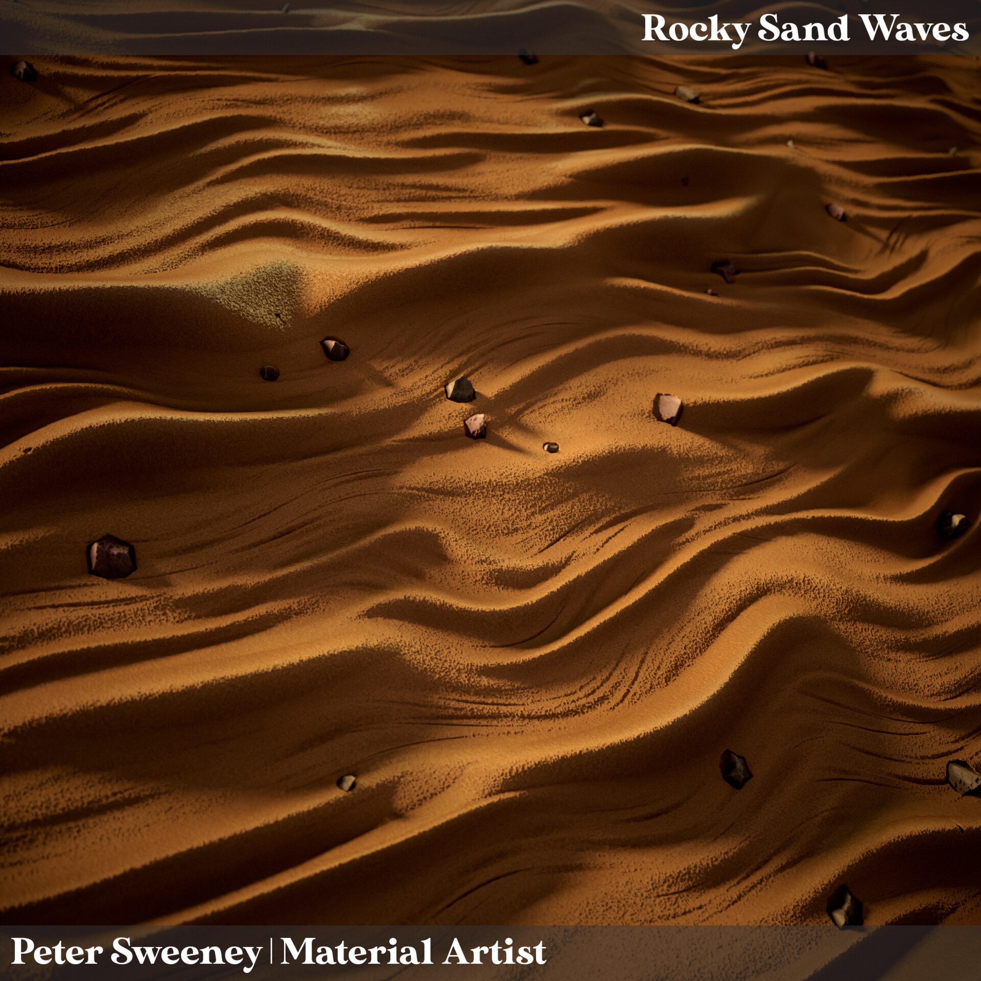 ArtStation - Procedural Material - Rocky Sand Waves