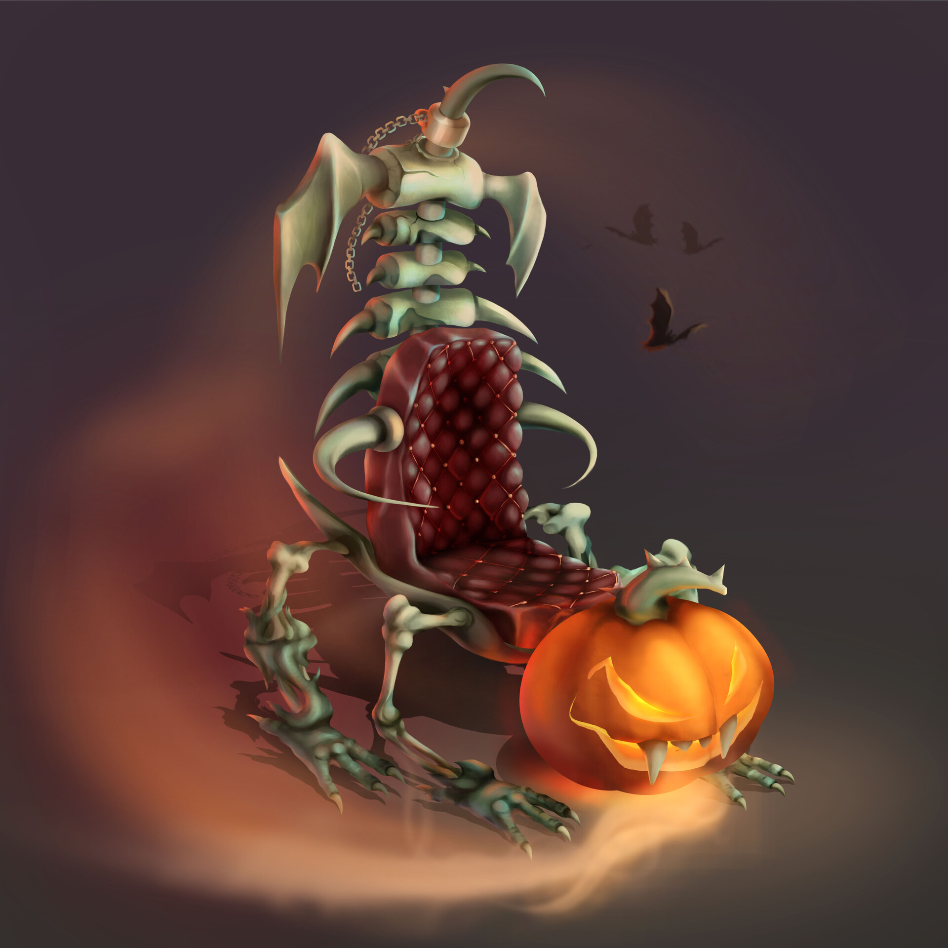 ArtStation - Pumpkin throne concept