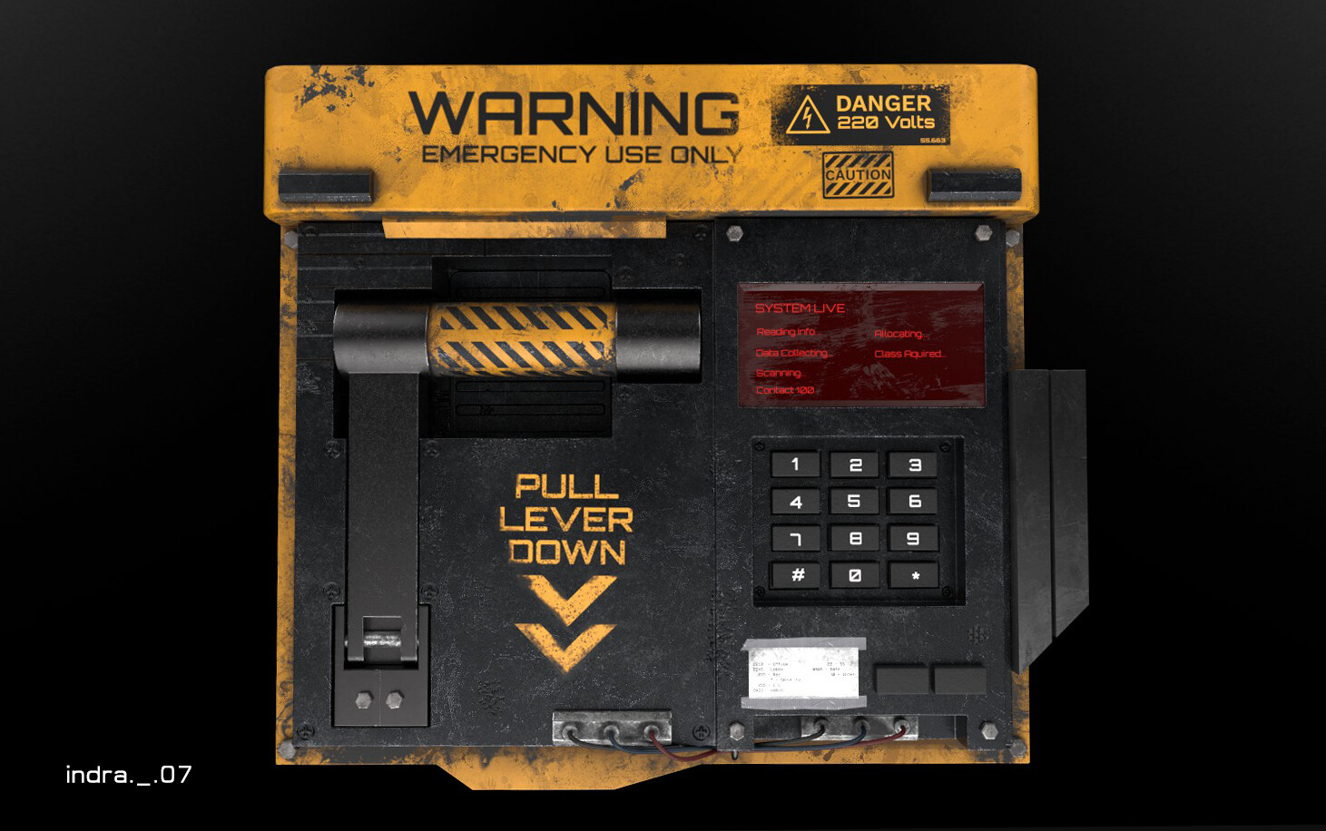 ArtStation - Game Asset Emergency Lever