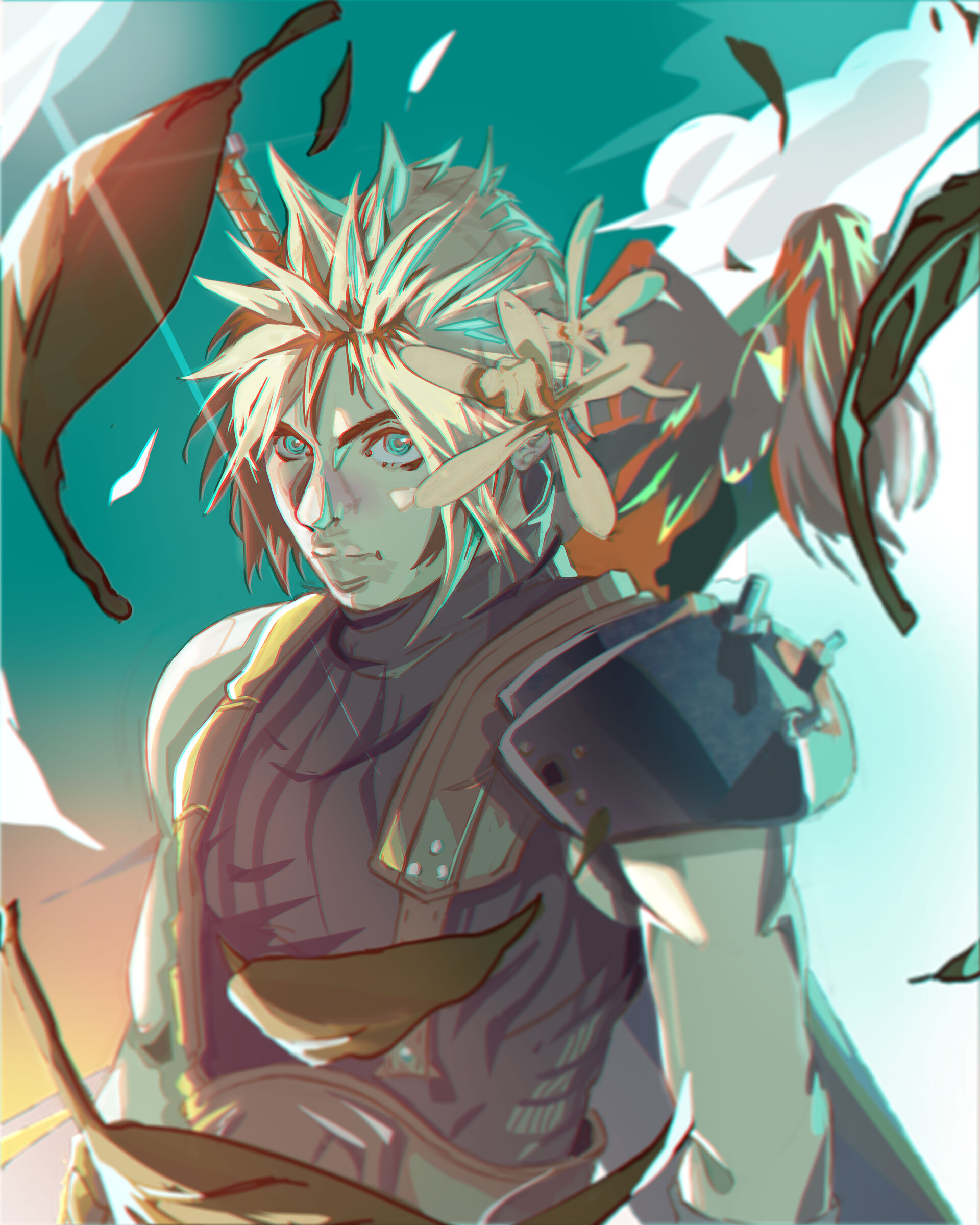 ArtStation - FF7 Fan art Cover