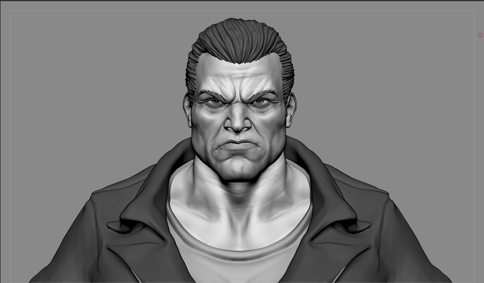 ArtStation - The punisher bust render - head sculpting progress