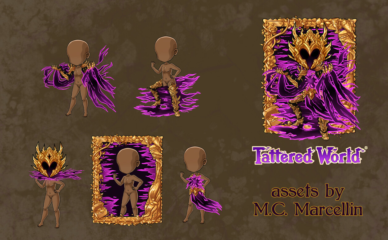 ArtStation - Tattered World Golden Armor of the Tatters