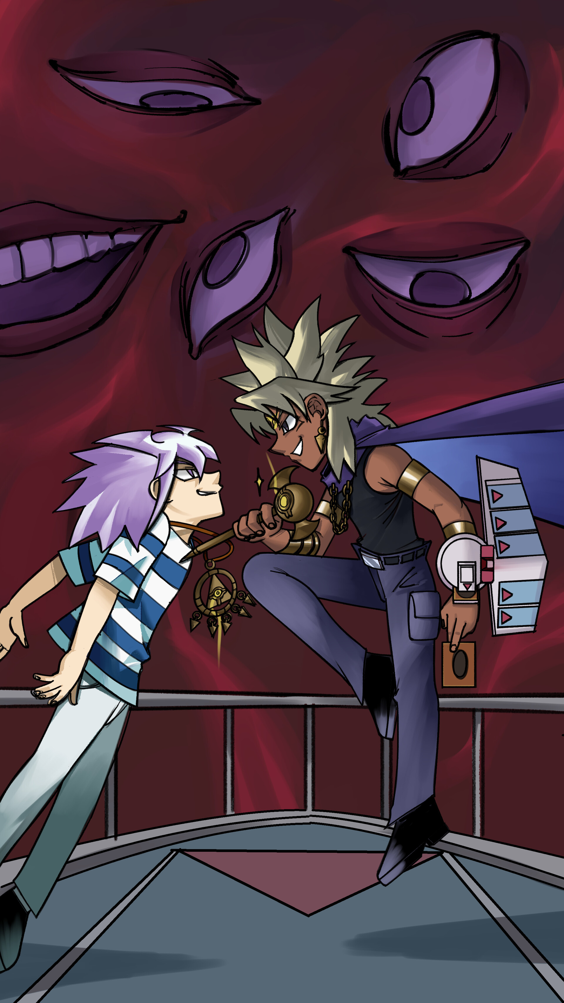 ArtStation - Yami marik vs Yami Bakura