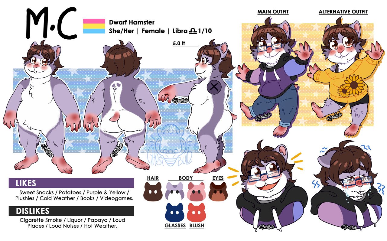 ArtStation - Fursona Character Reference