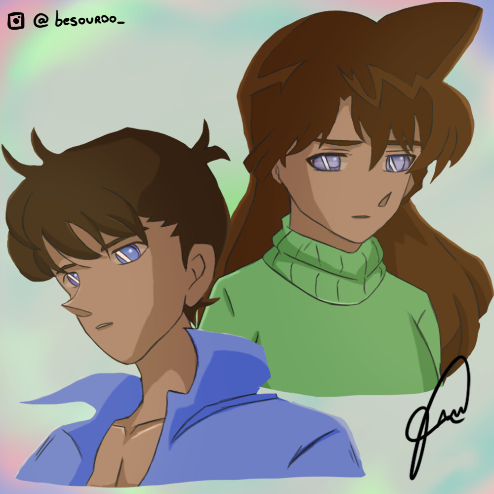 Detective Conan Shinichi Kudo And Ran Detective Conans Shinichi Kudo