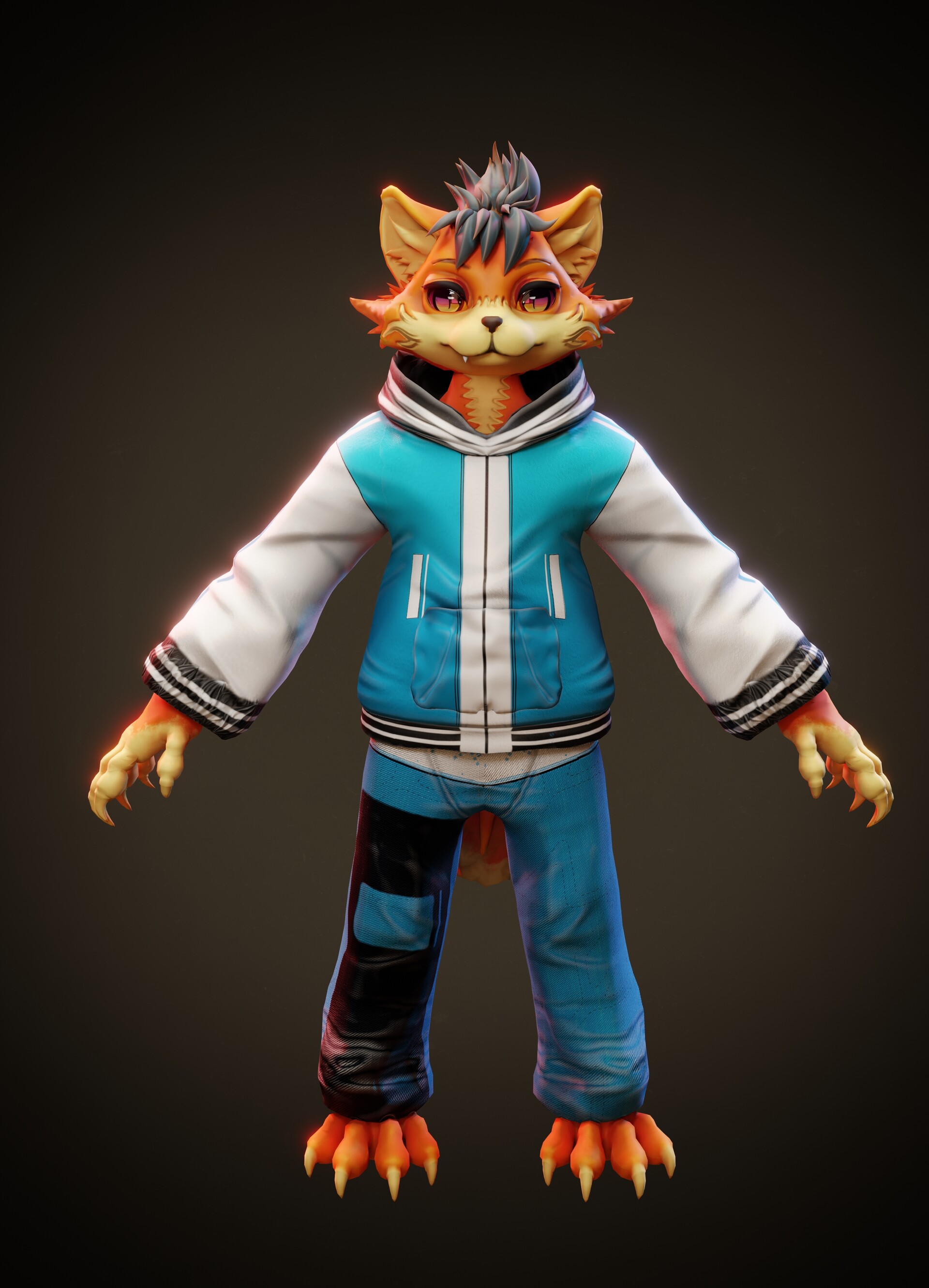 ArtStation - Cartoon Cat