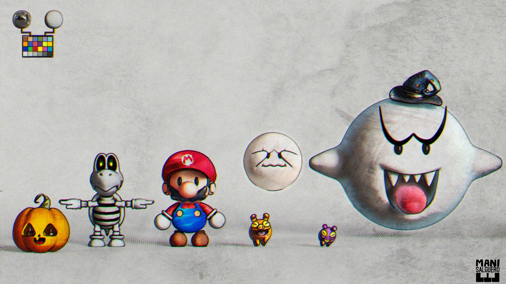 Mani Salguero - 3D Super Mario Halloween 2023