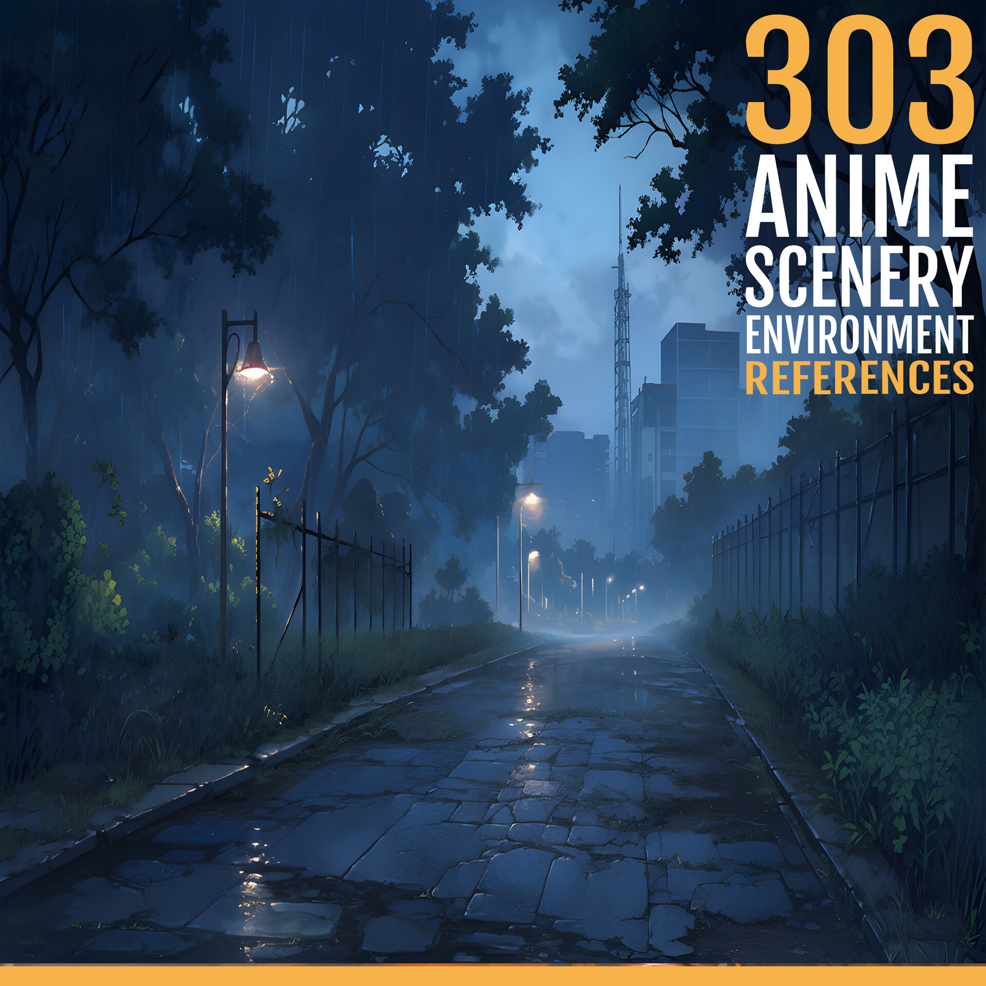 ArtStation - 303 Anime Scenery Environment References