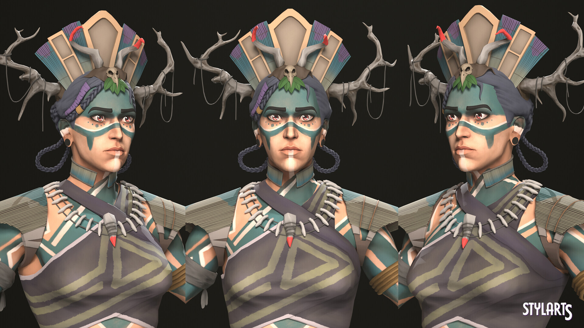 StylArts - Stylized Aztec Shaman Character - Lalayna