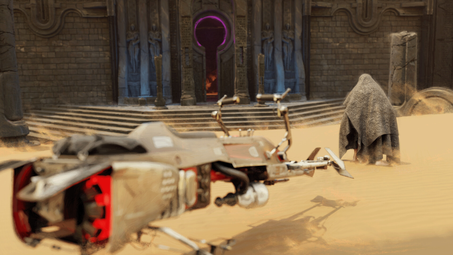 Liam Davey - Star Wars - The Fallen - Sith Temple Cinematic Storyboard