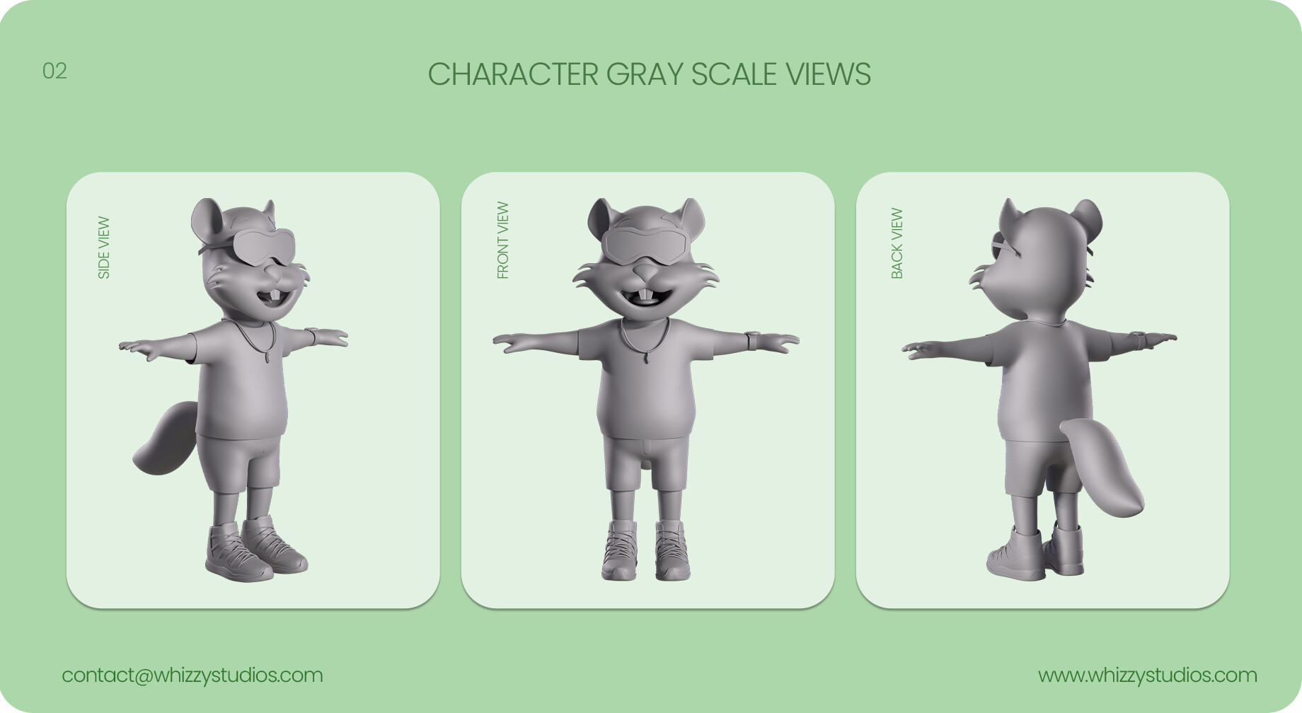 Whizzy Studios - 3D Character Design | SQUIRAL