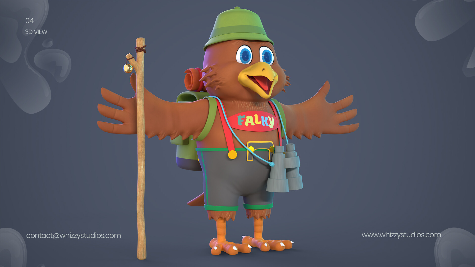 Whizzy Studios - 3D Character Design | FALKY