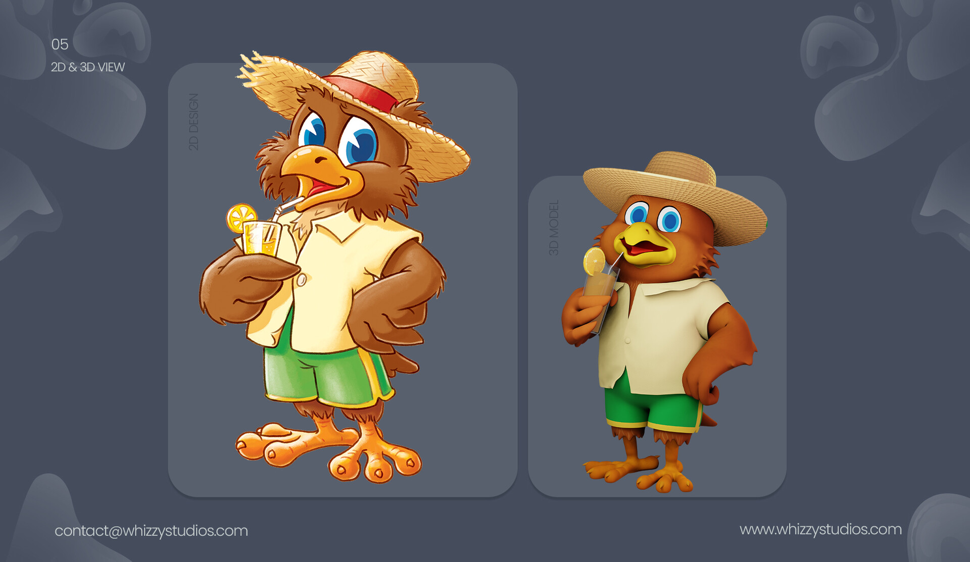 Whizzy Studios - 3D Character Design | FALKY